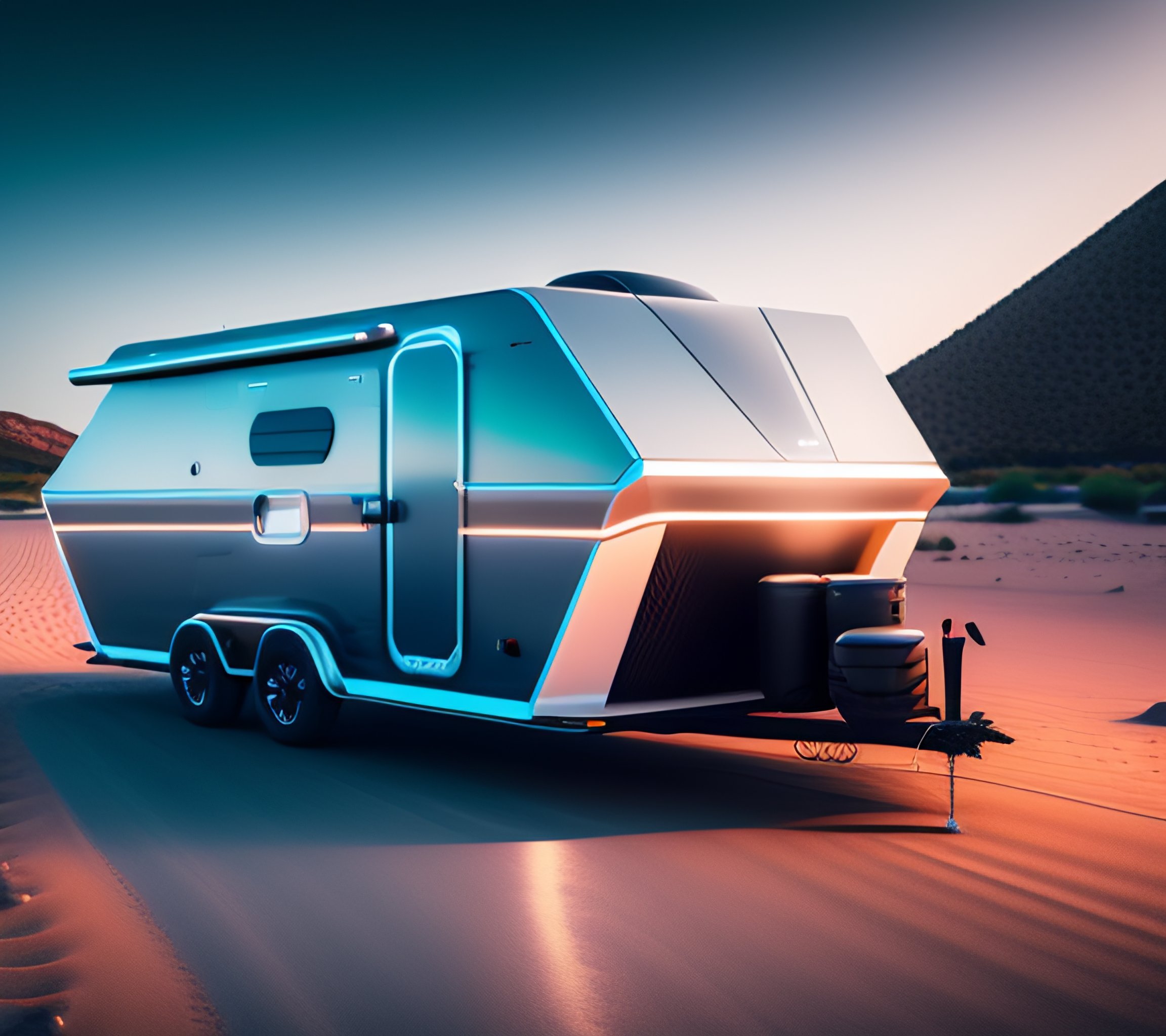 Lexica - Bright lay flash photograph of a futuristic electric ...