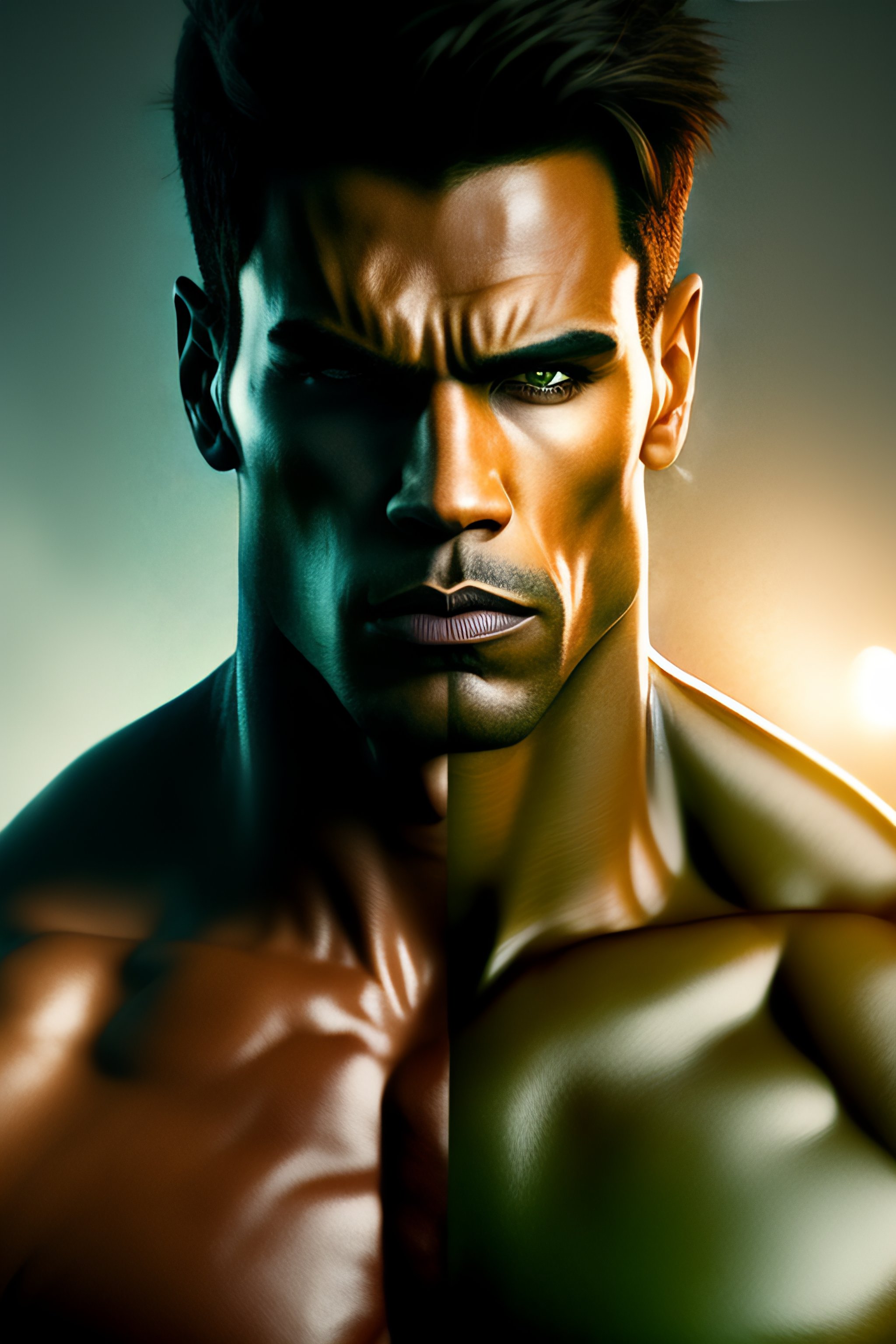 Lexica - Skinny and malnourished hulk