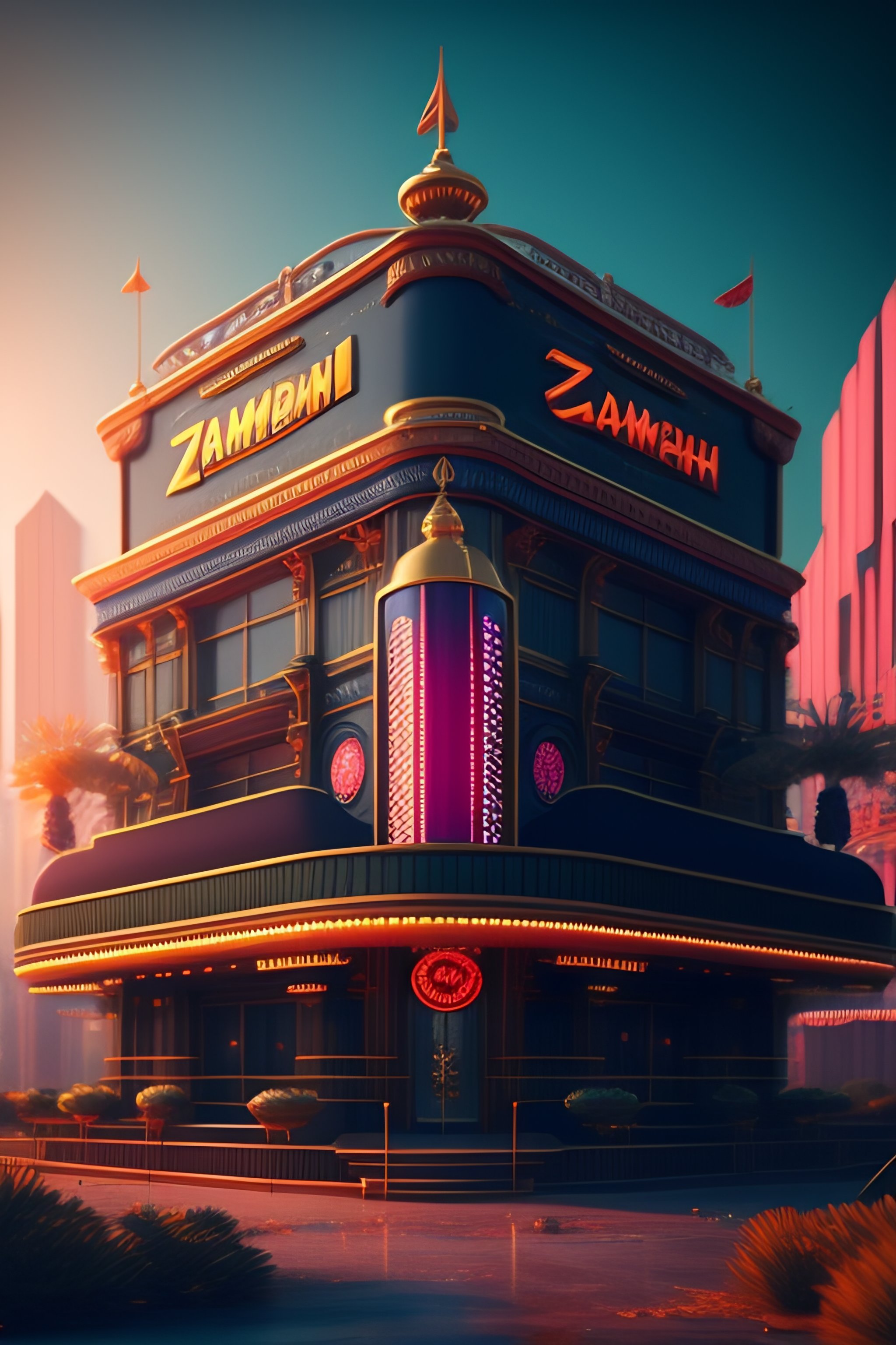 Lexica - Zombie casino intricate abstract. intricate artwork, by tooth ...