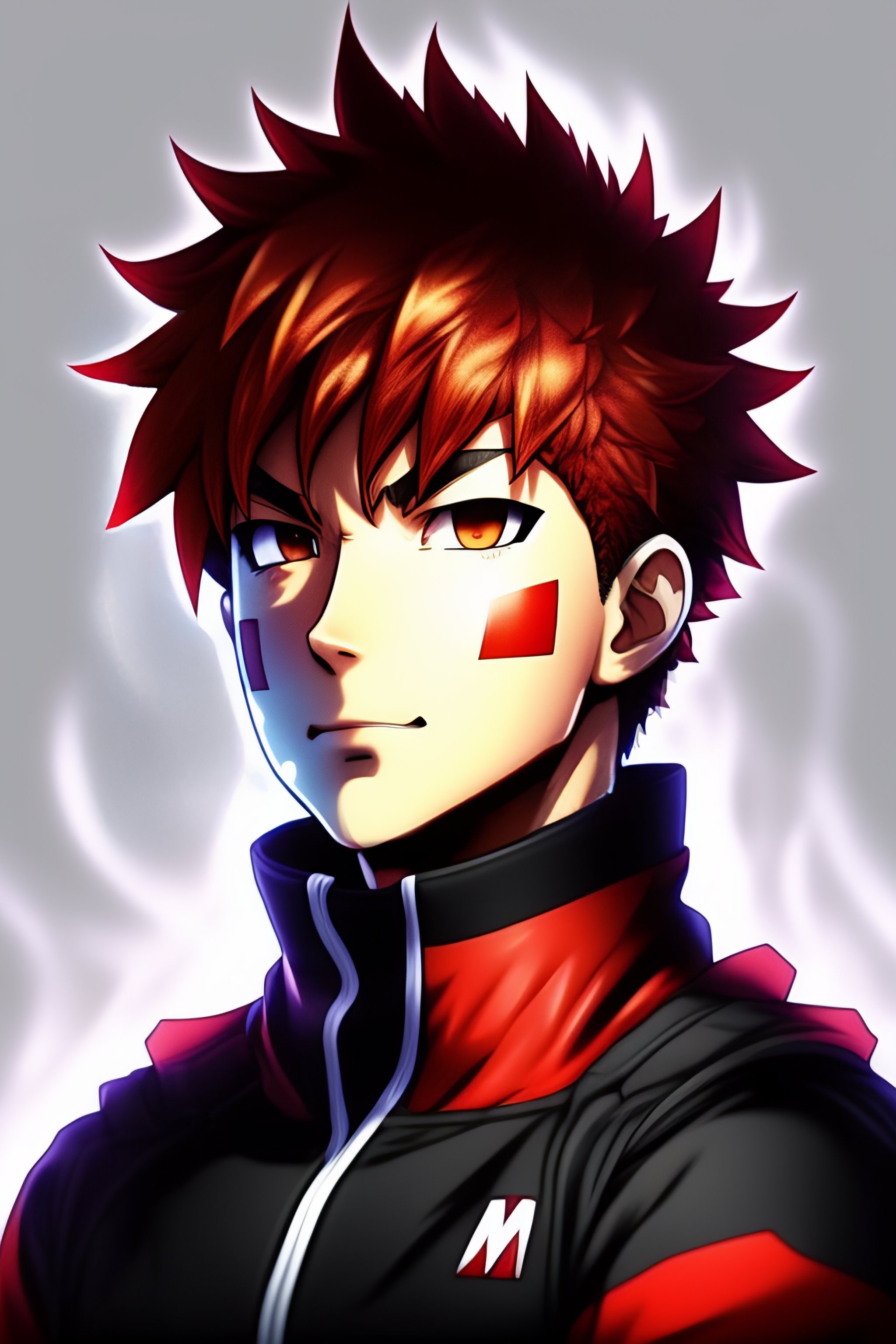 Lexica - Portrait de bakugo dans My hero academia en style dessin