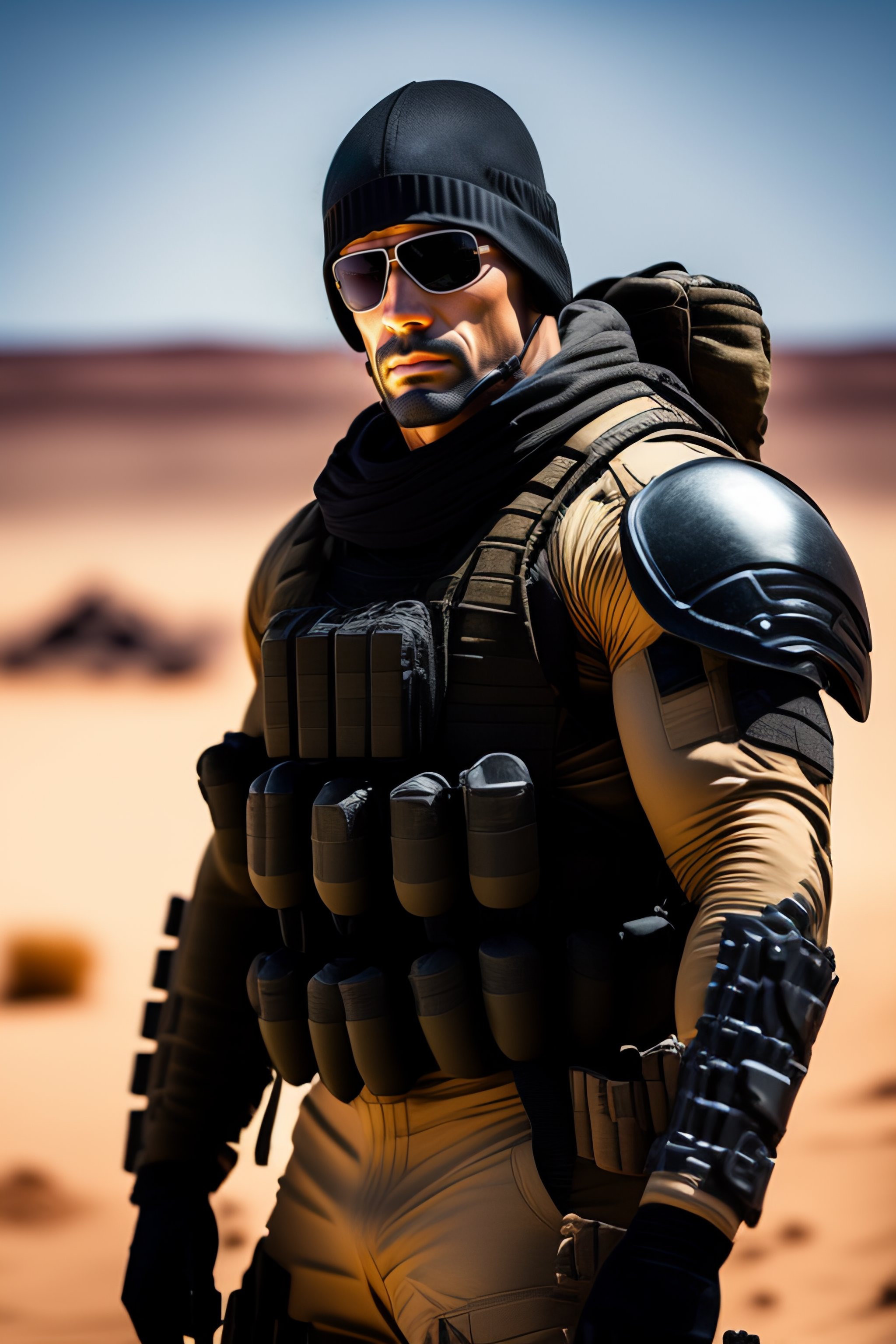 Lexica - The punisher in a burnt land, extremely highly detailed ...