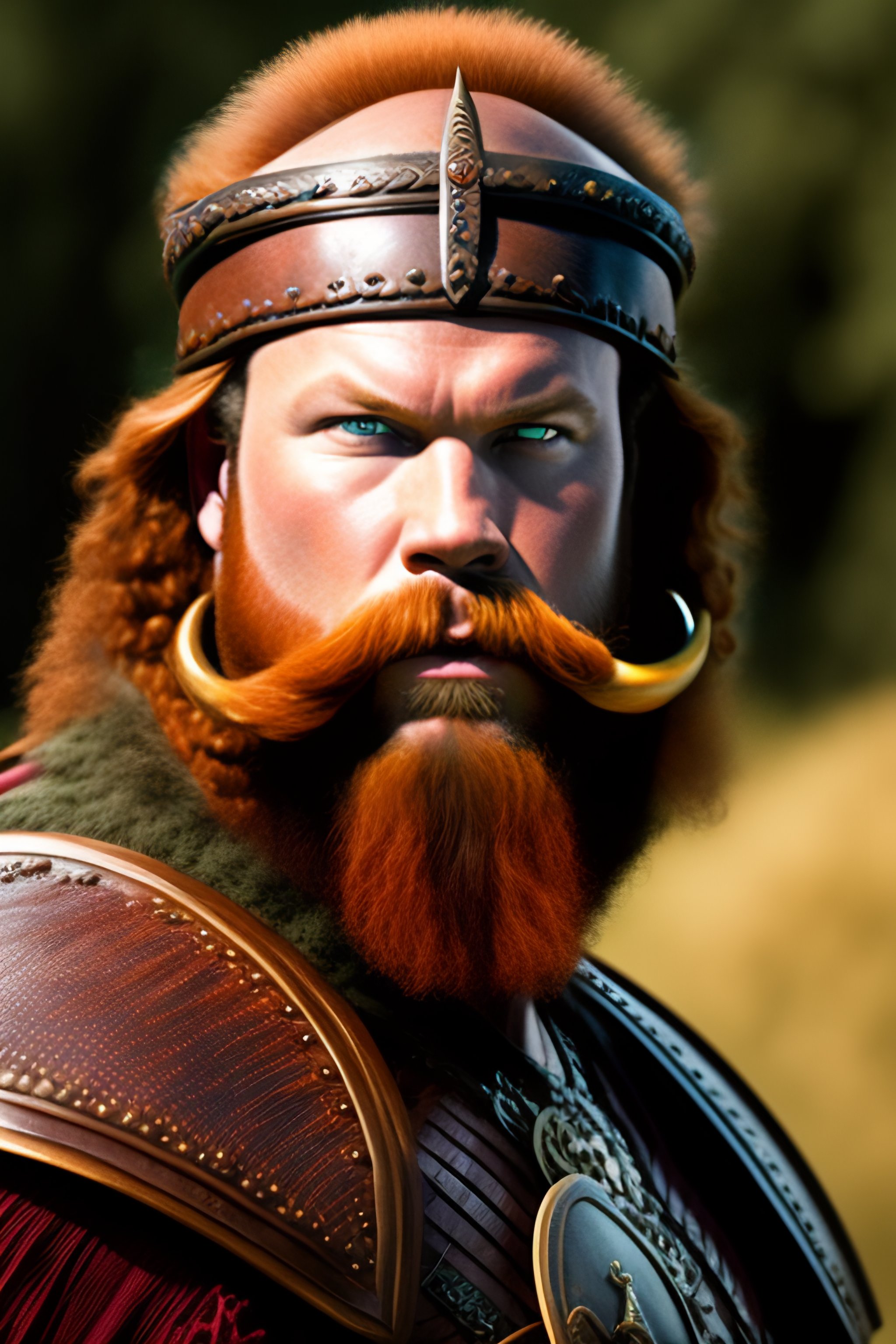 Lexica - Adam baldwin as a bald viking berserker with a busy red beard ...