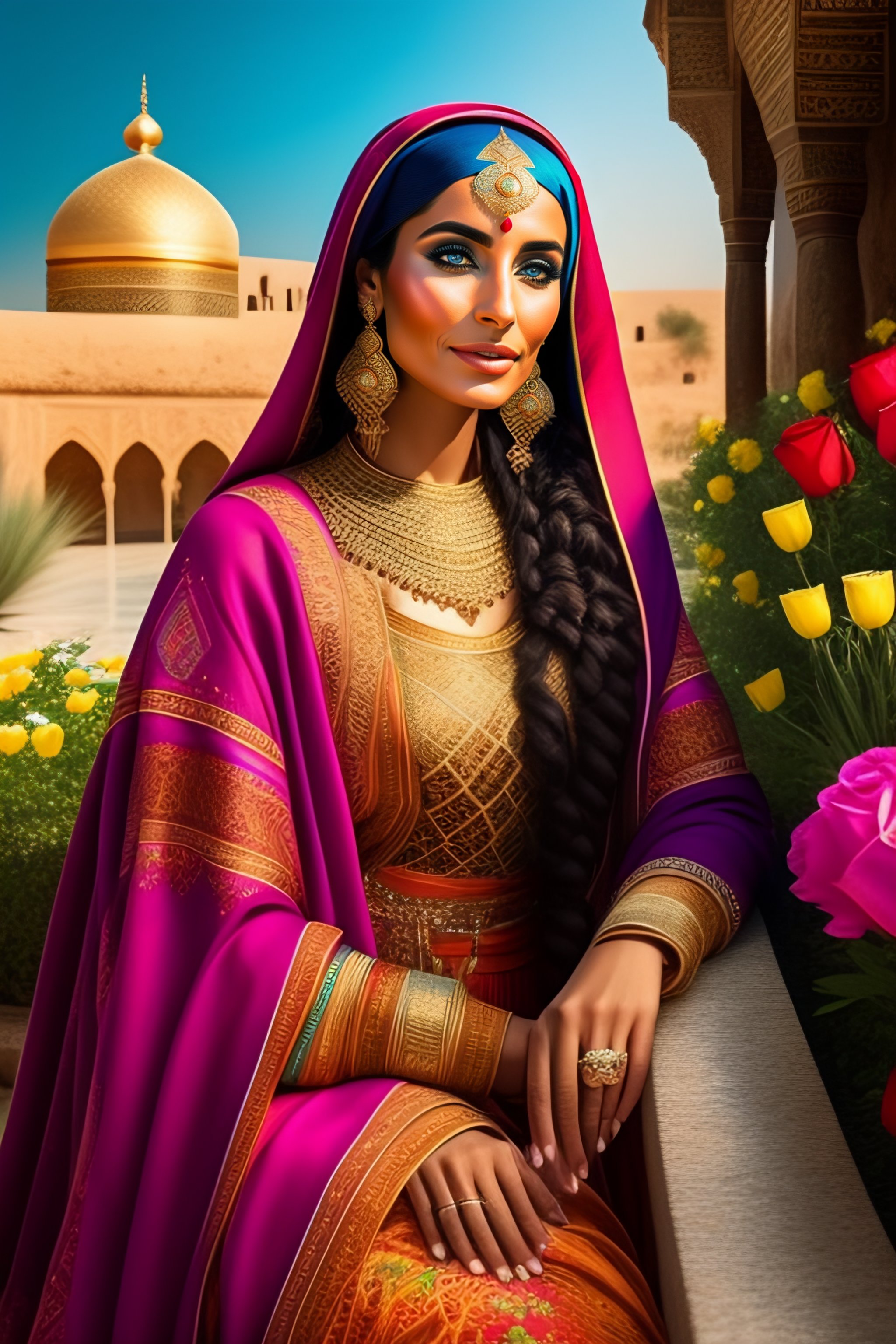 Lexica - Beautiful Jewish woman, medieval Arabic clothes, Andalusia ...