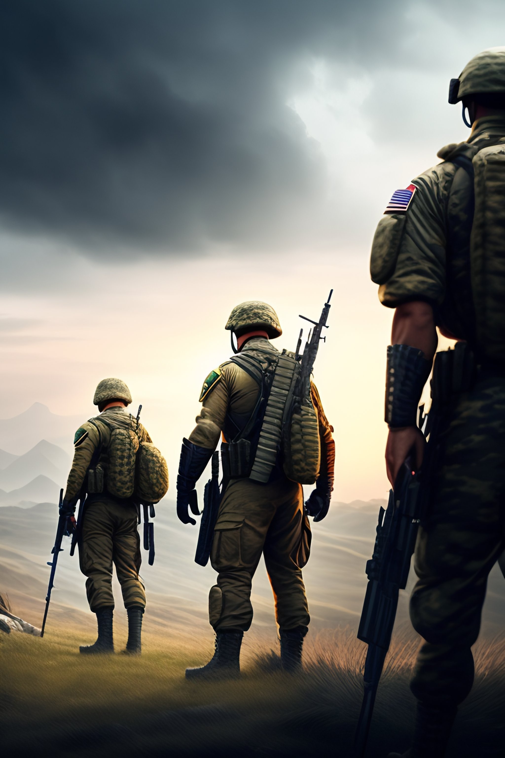 Lexica - Epic soldiers::realistic