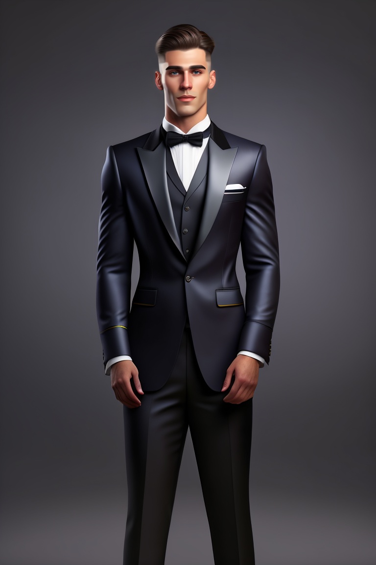 Lexica - A men butler dressed in a bussiness suit, realistic style ...