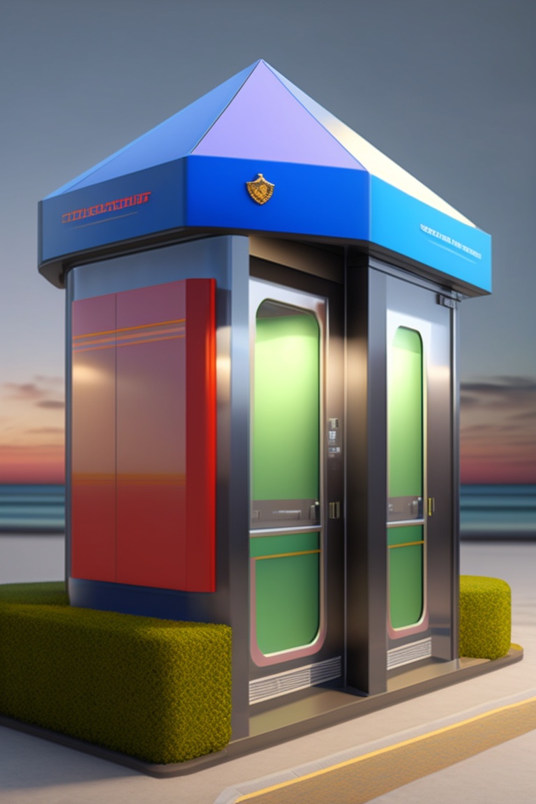 Lexica - 3d Security and control booths in cities, villages, urban ...