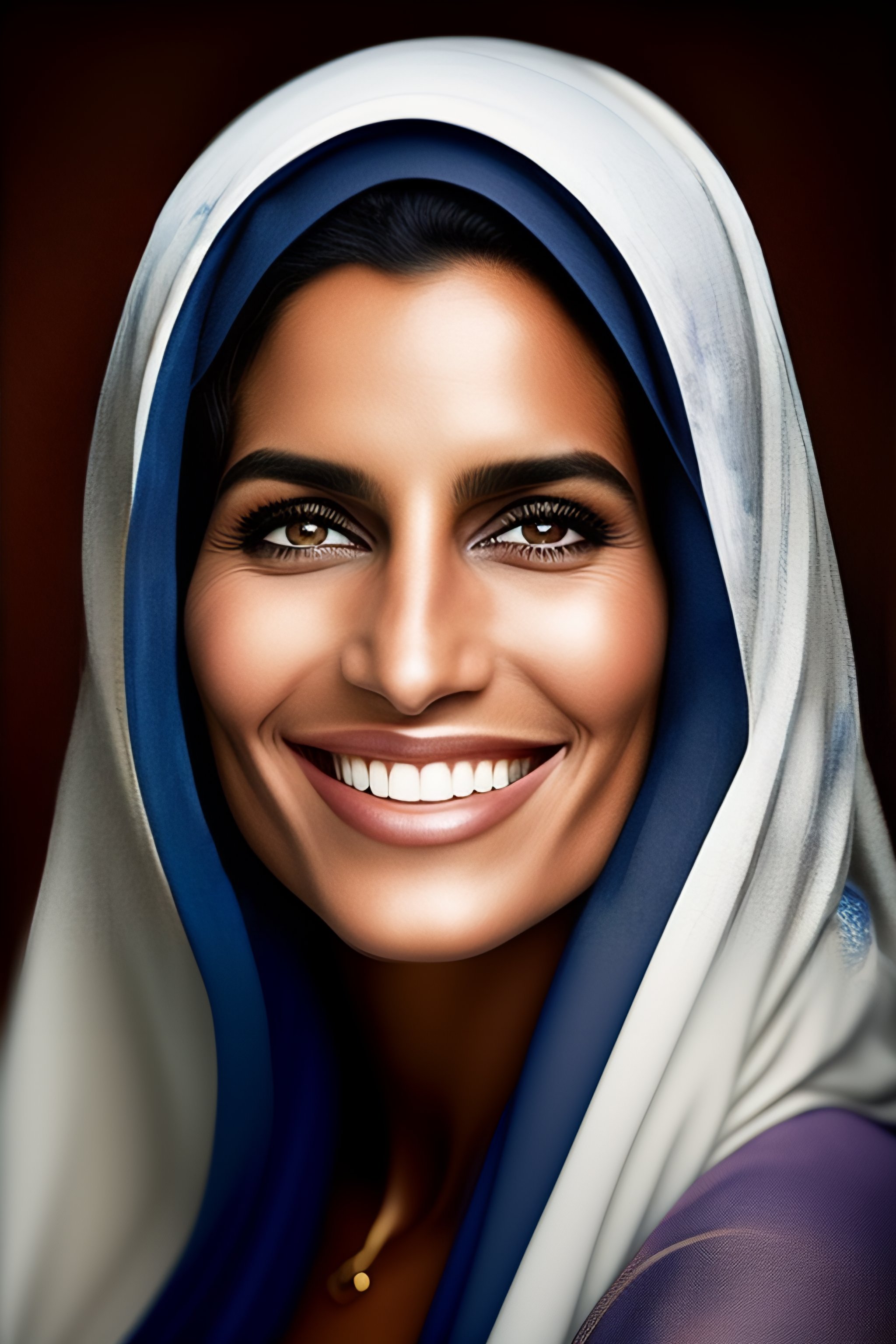 Lexica - Outdoor photography of a happy, saudi-arabian beautiful woman ...