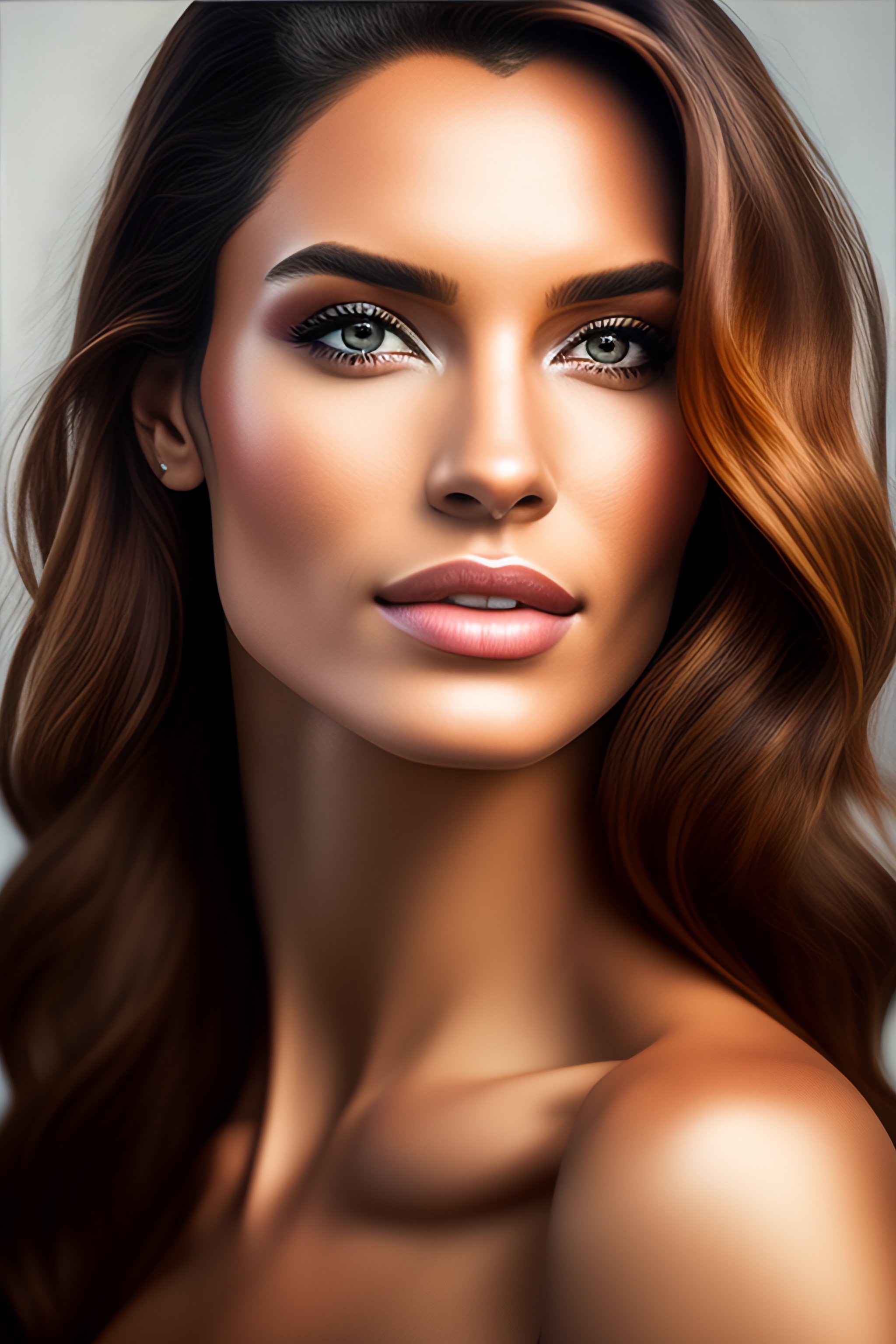 Lexica - Portrait of a female beautiful model