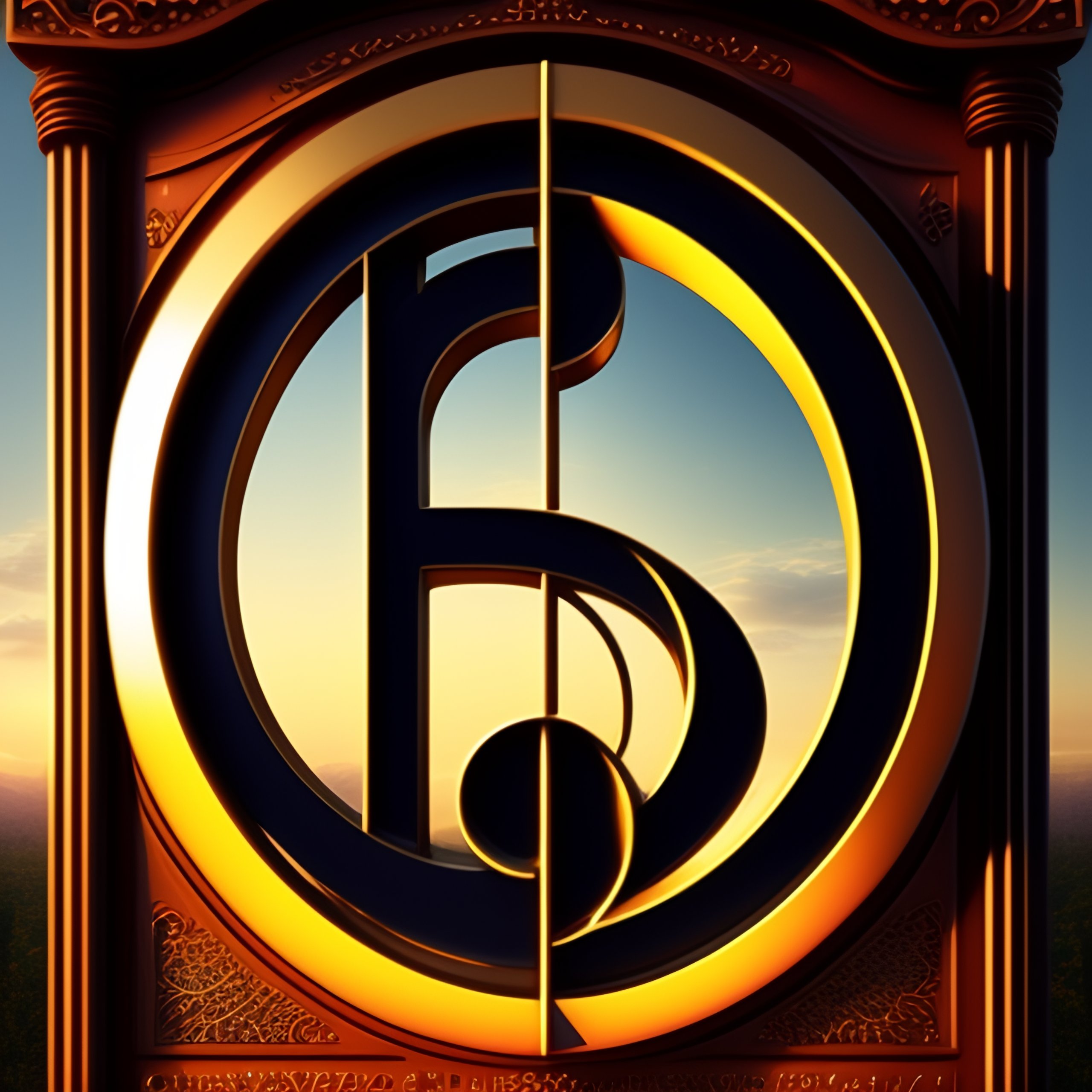 Lexica - Music Symbol, G clef upright by the gates of heaven