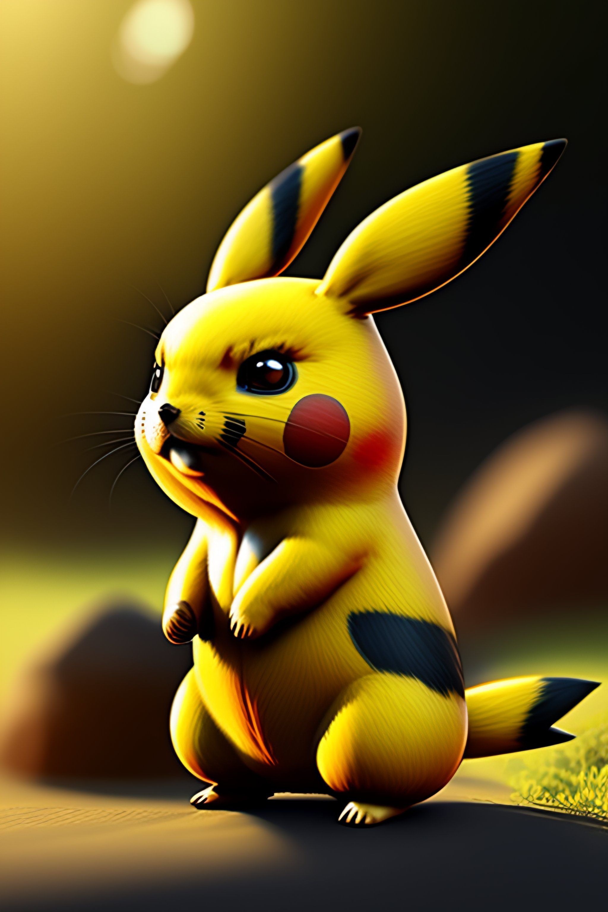 Lexica - Realistic Pikachu, 8K