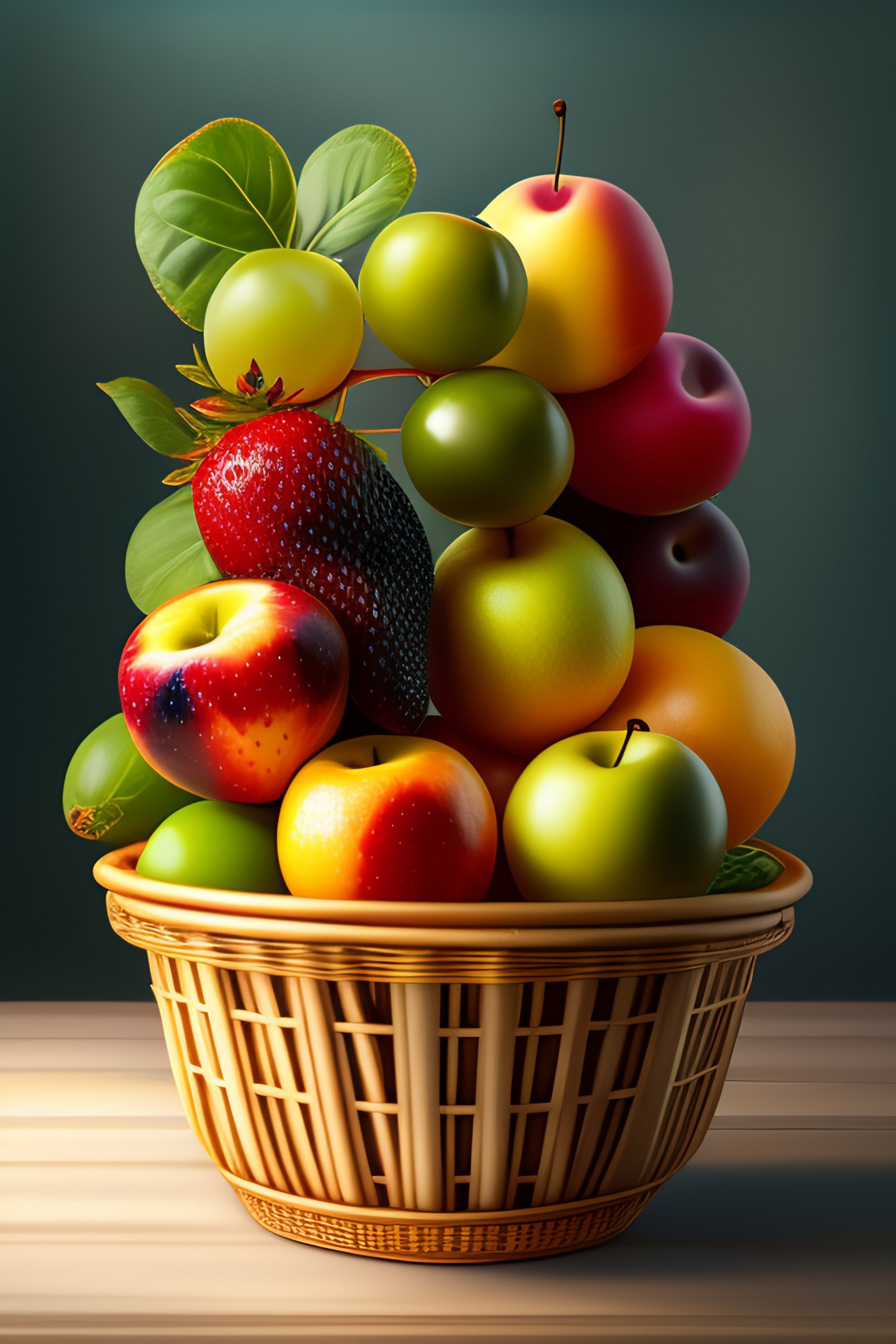 Fruit Basket Painting