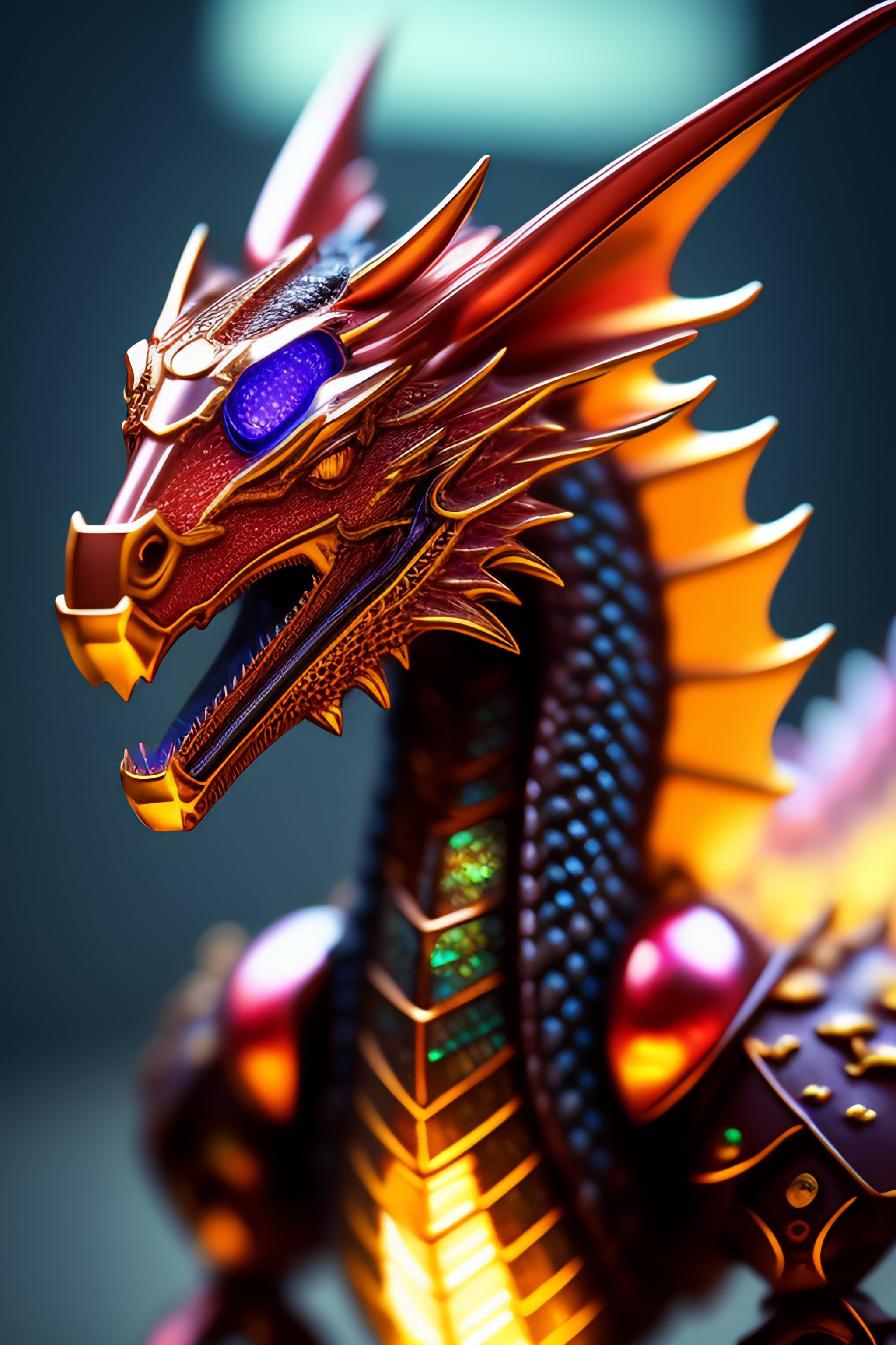 Lexica - Infernadraxia prismatic dragon robot
