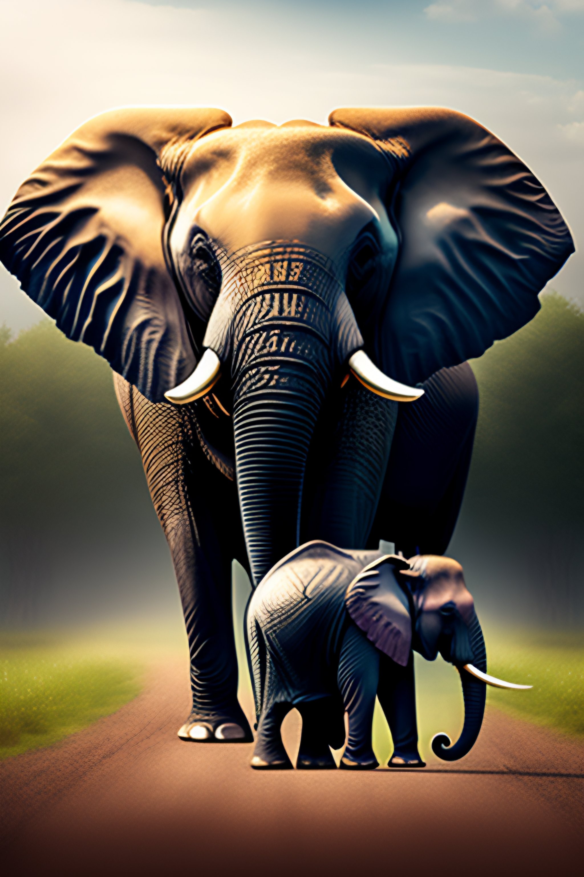 Lexica - Elephant driving Volkswagen, 4 k realistic, photorealistic ...