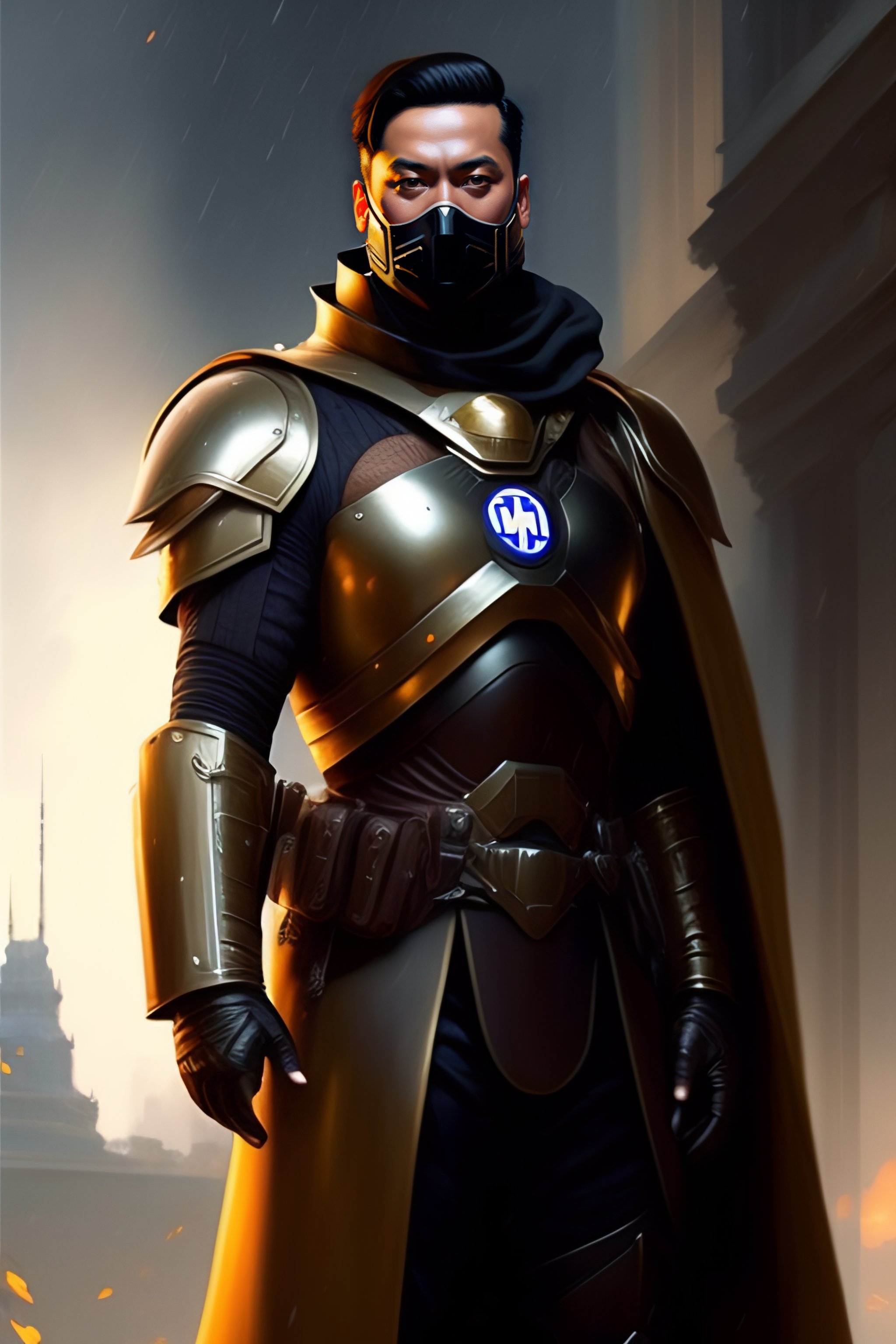 Lexica - Hitler in greg manchess portrait painting of armored bobba ...