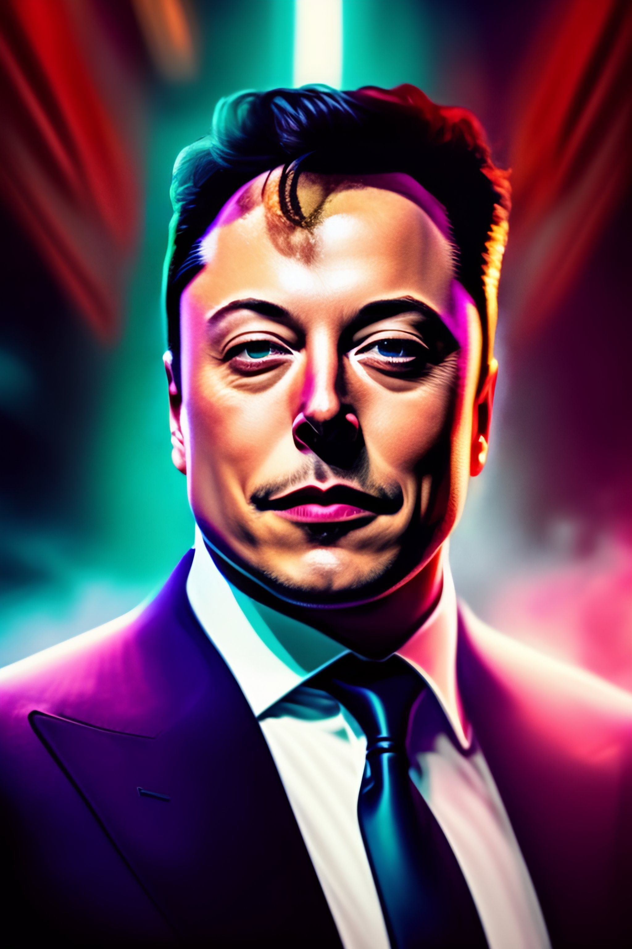 Lexica - Portrait of elon musk fighting the matrix