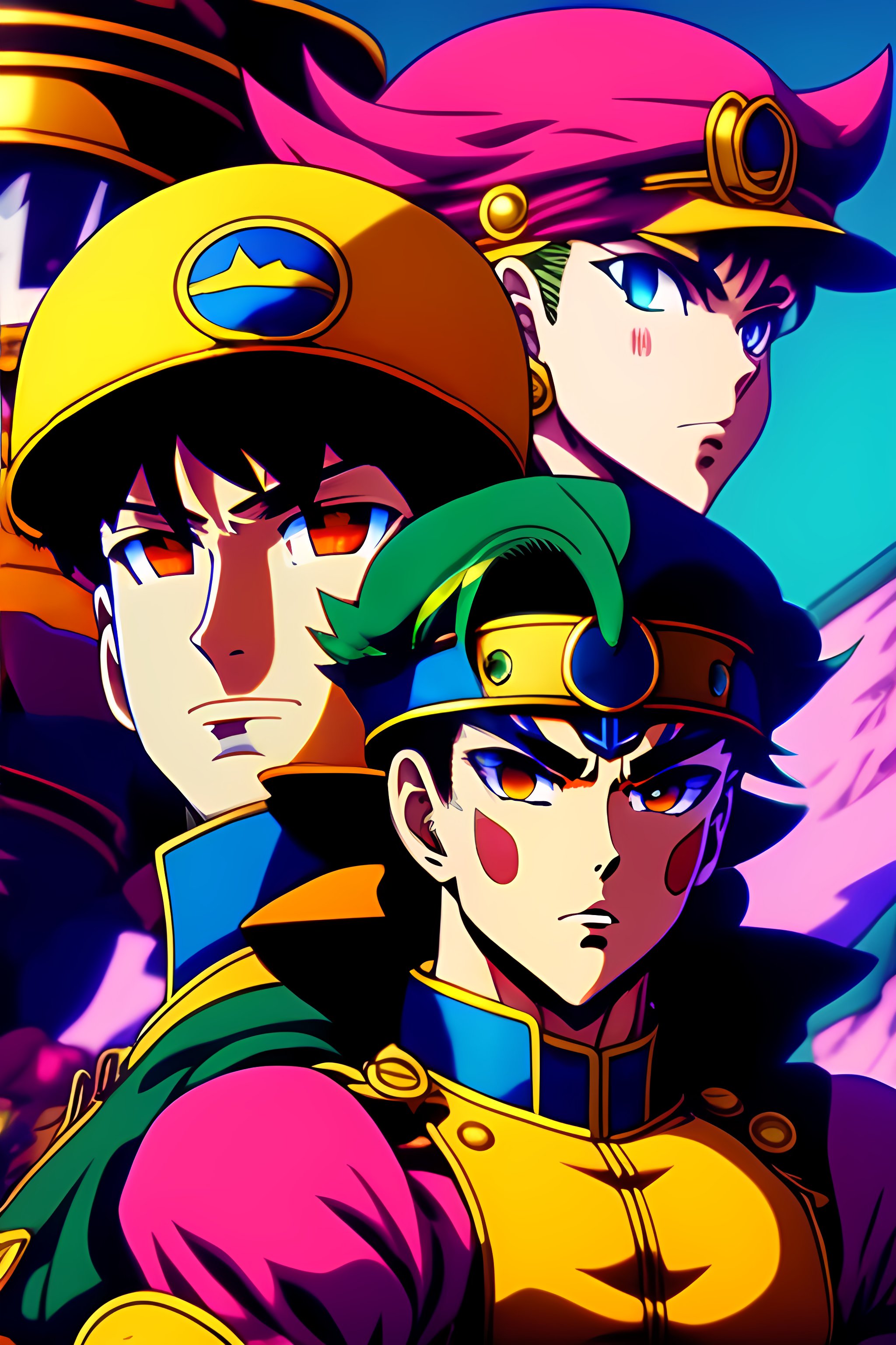 Lexica - Vintage anime screenshot JJBA, 90’s anime aesthetic ...