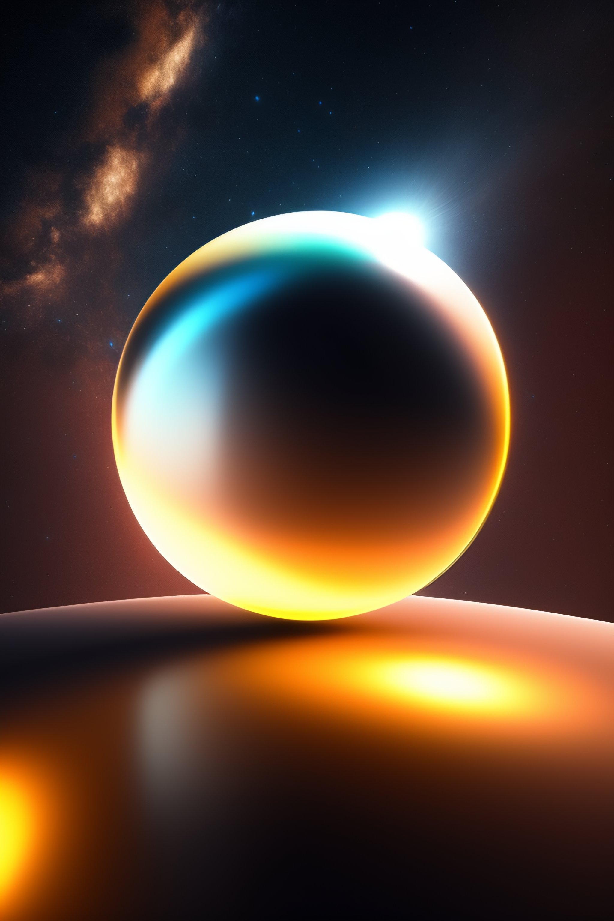 Lexica - Orbs rotating , 4K, photorealistic