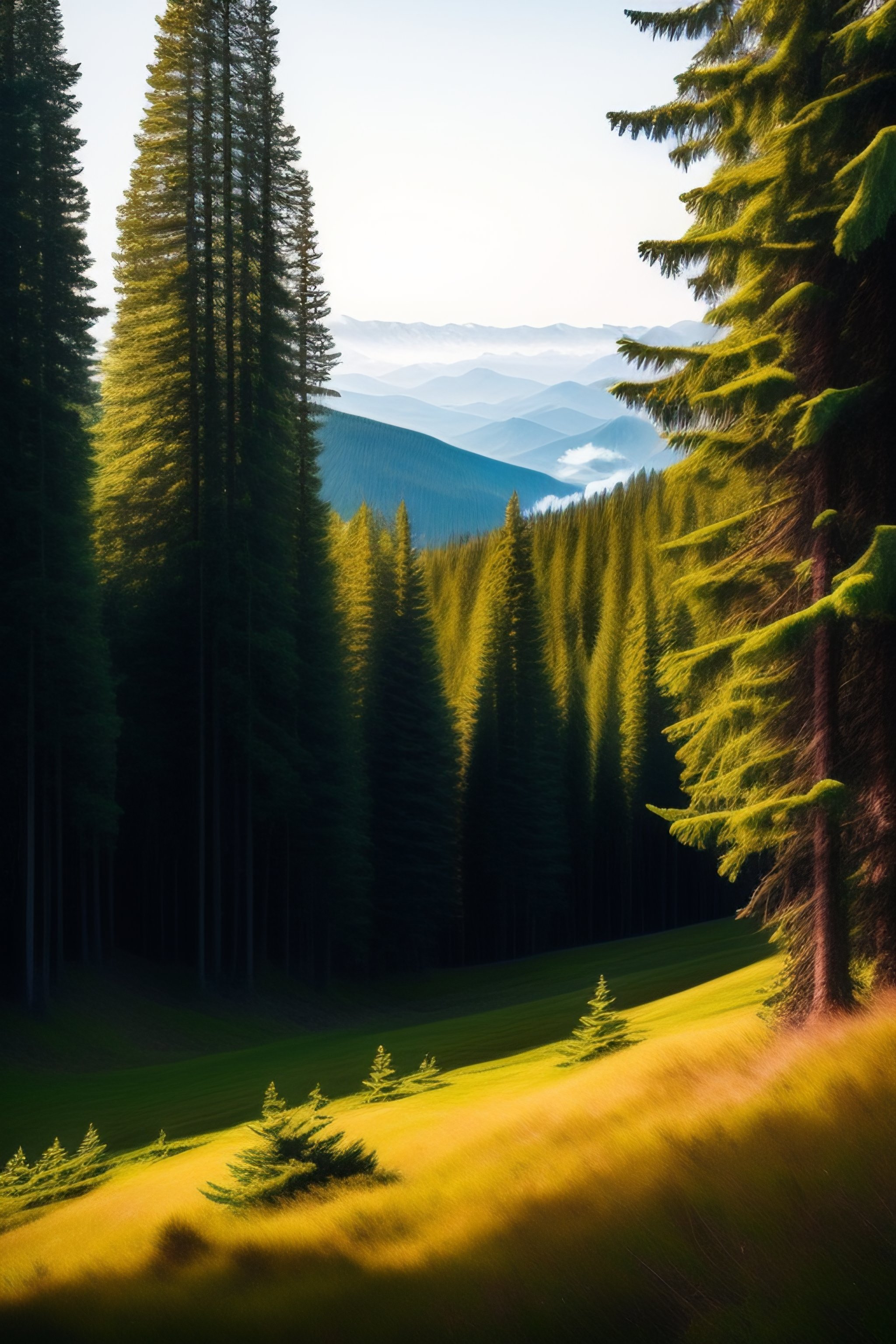 Lexica - Beautiful spruce forest