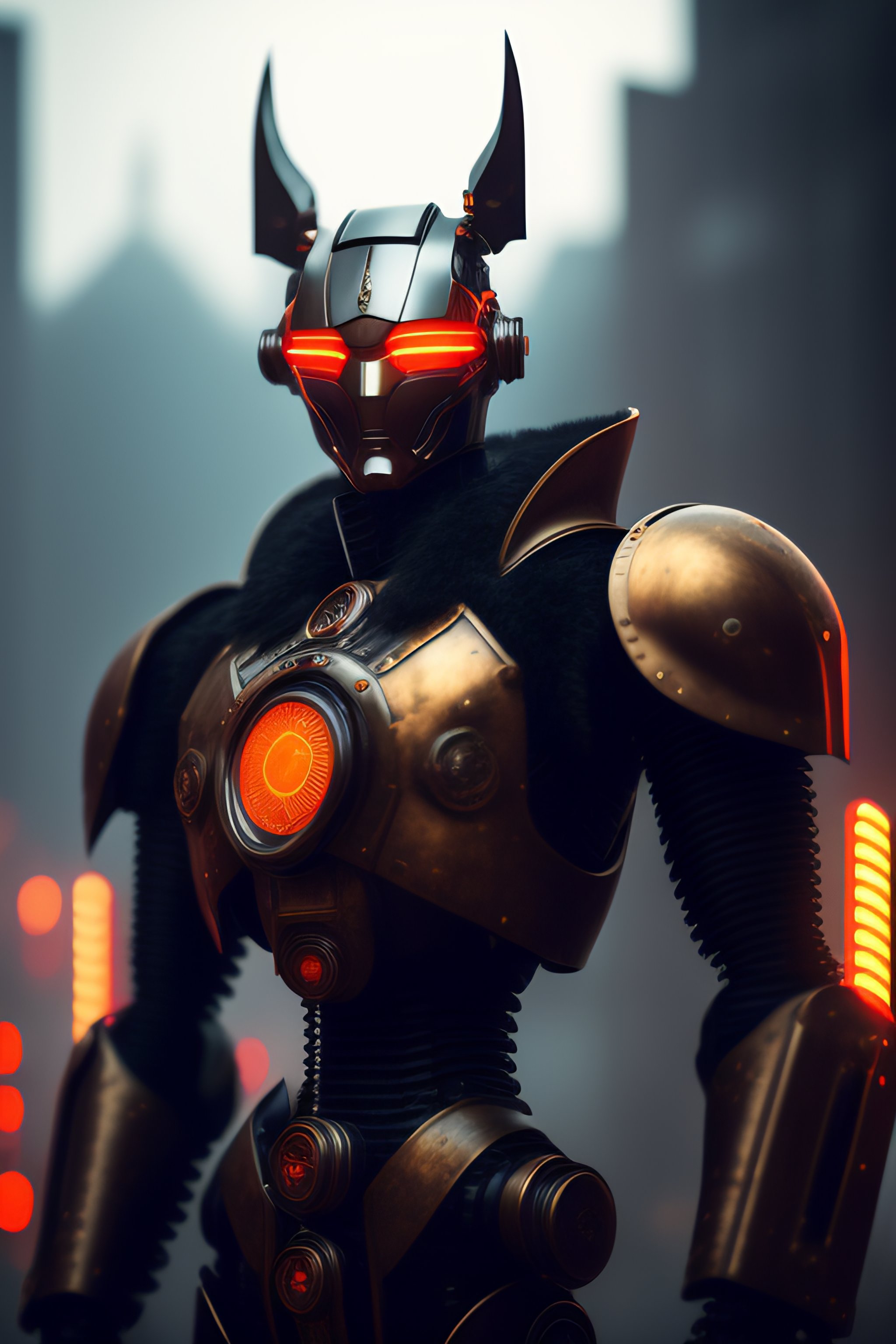 Lexica - Portrait of a rusian evil cyberpunk robot made of rusty clocks ...