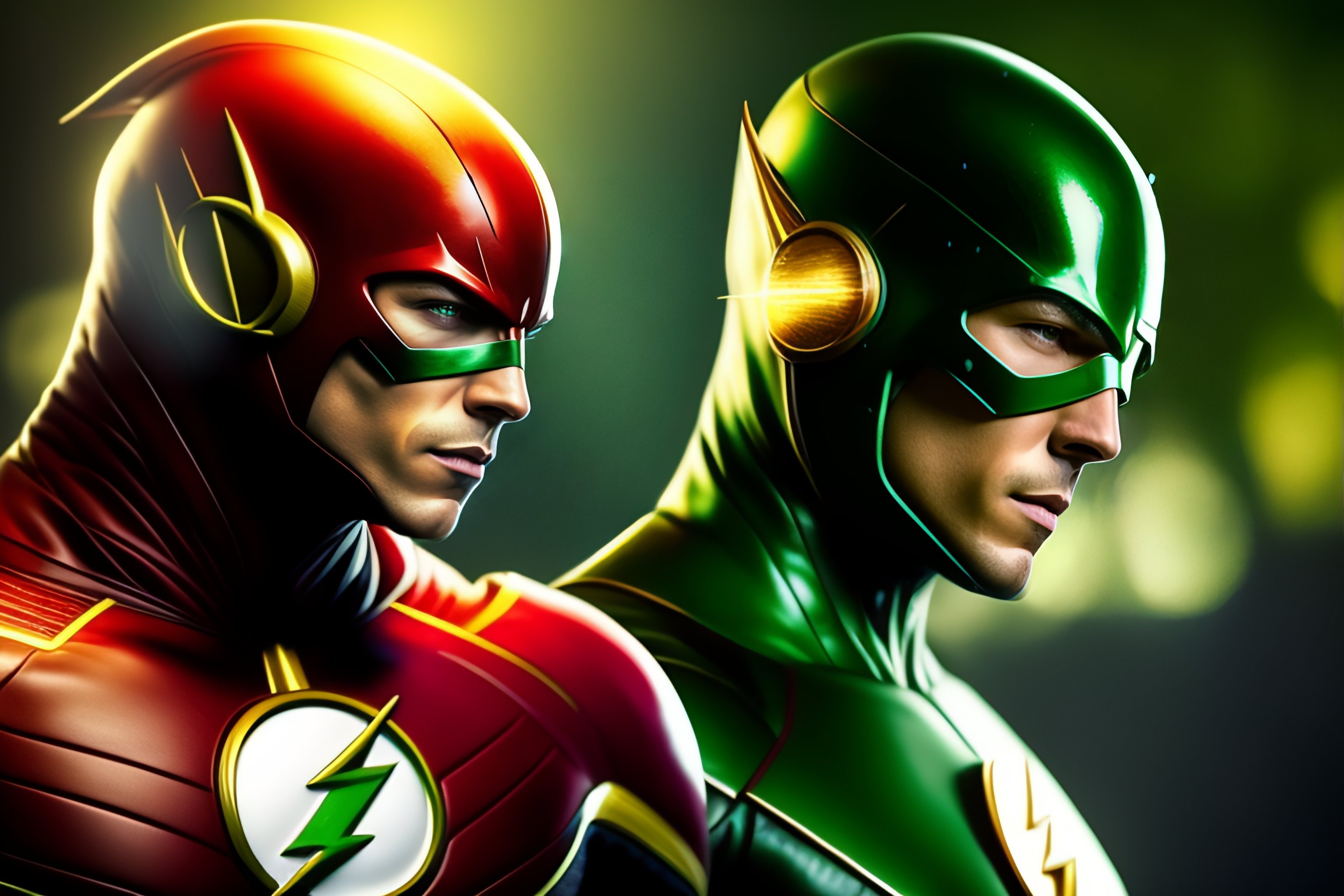 Lexica - The Flash green suit