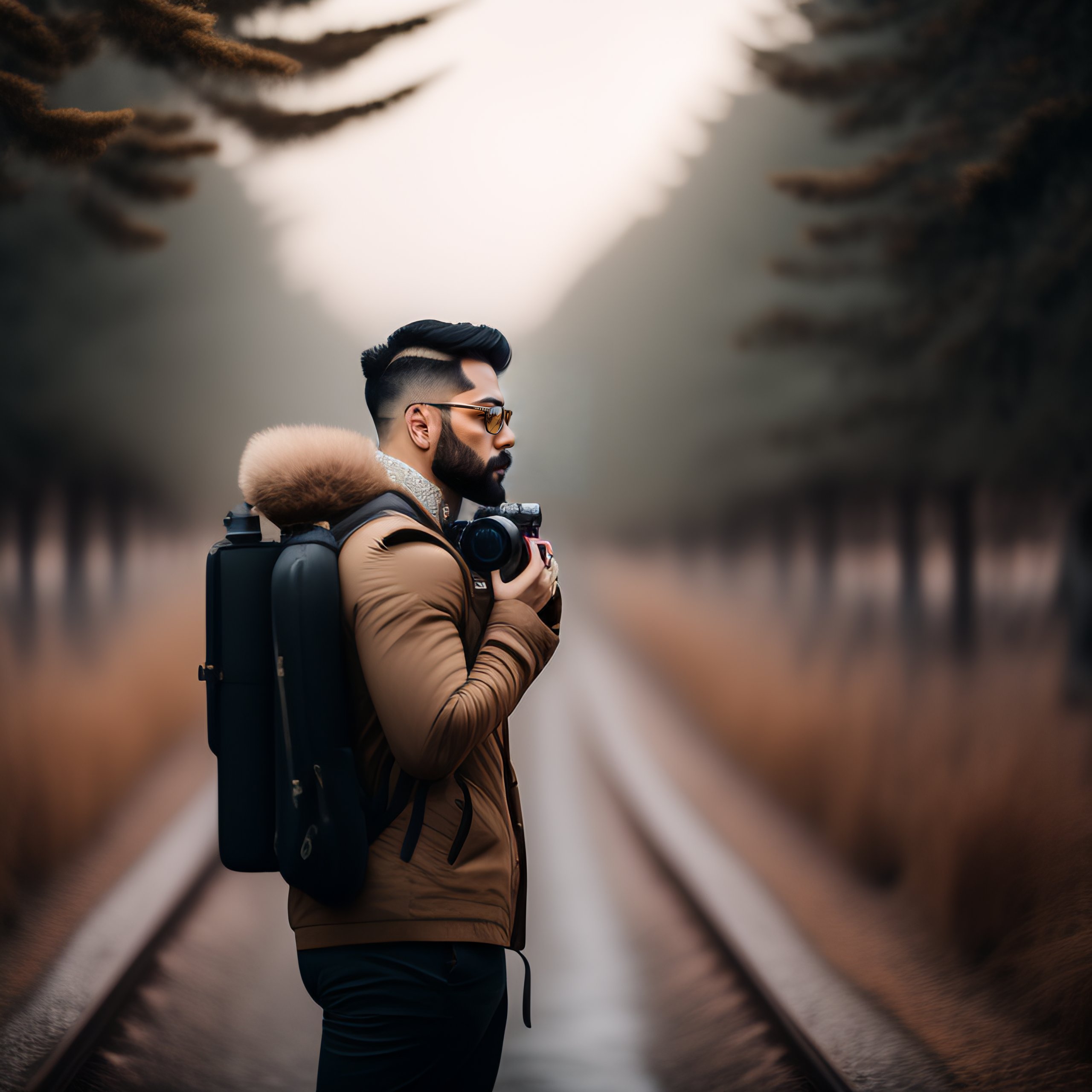 Lexica - Stunning commercial self portrait of the photgrapher with his ...