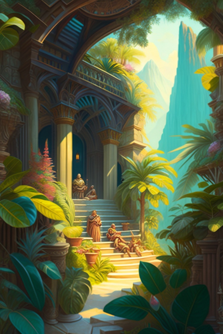 Lexica - Painting of Dungeons and Dragons, panorama, adventurers ...