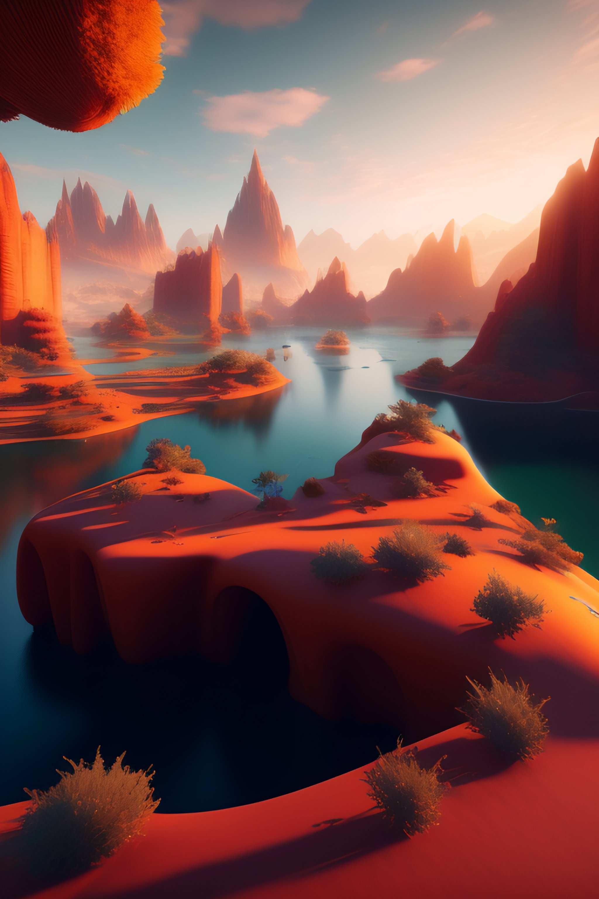 Lexica - A beautiful hyperrealistic detailed 3 d render of set design ...