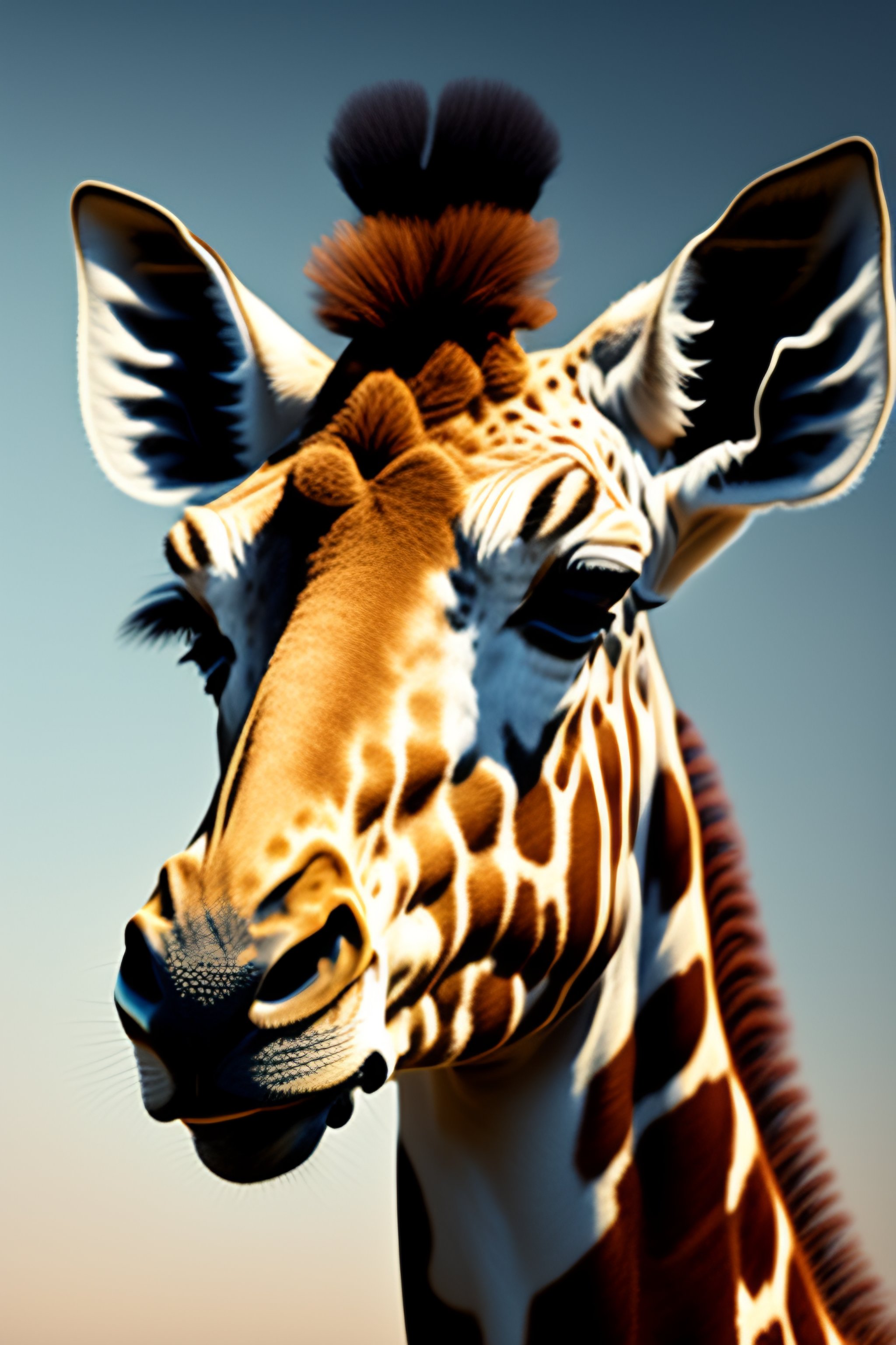 Lexica - Portrait of Napoleon as a giraffe