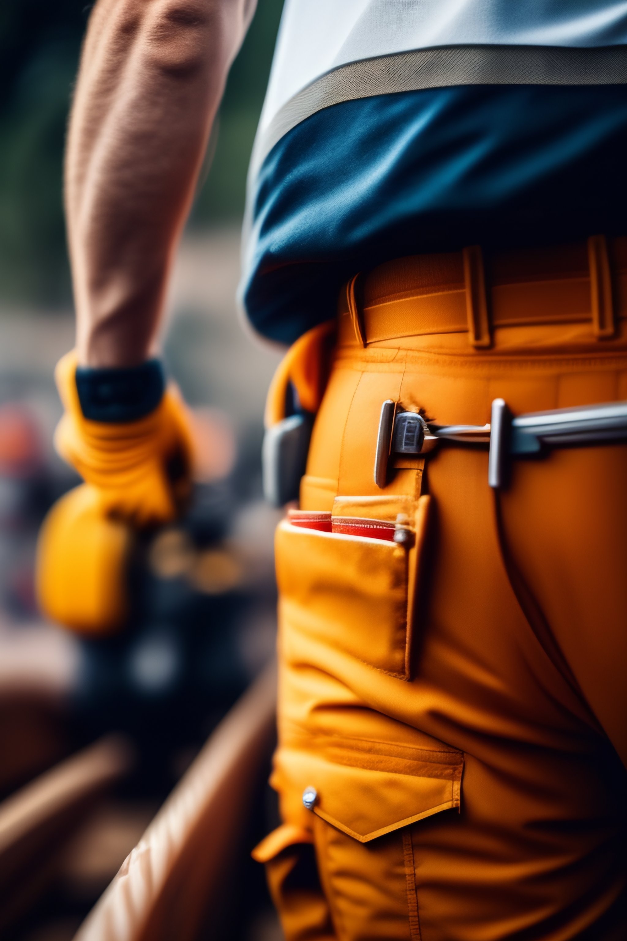 Lexica - A construction worker, with a (very large round belly ...