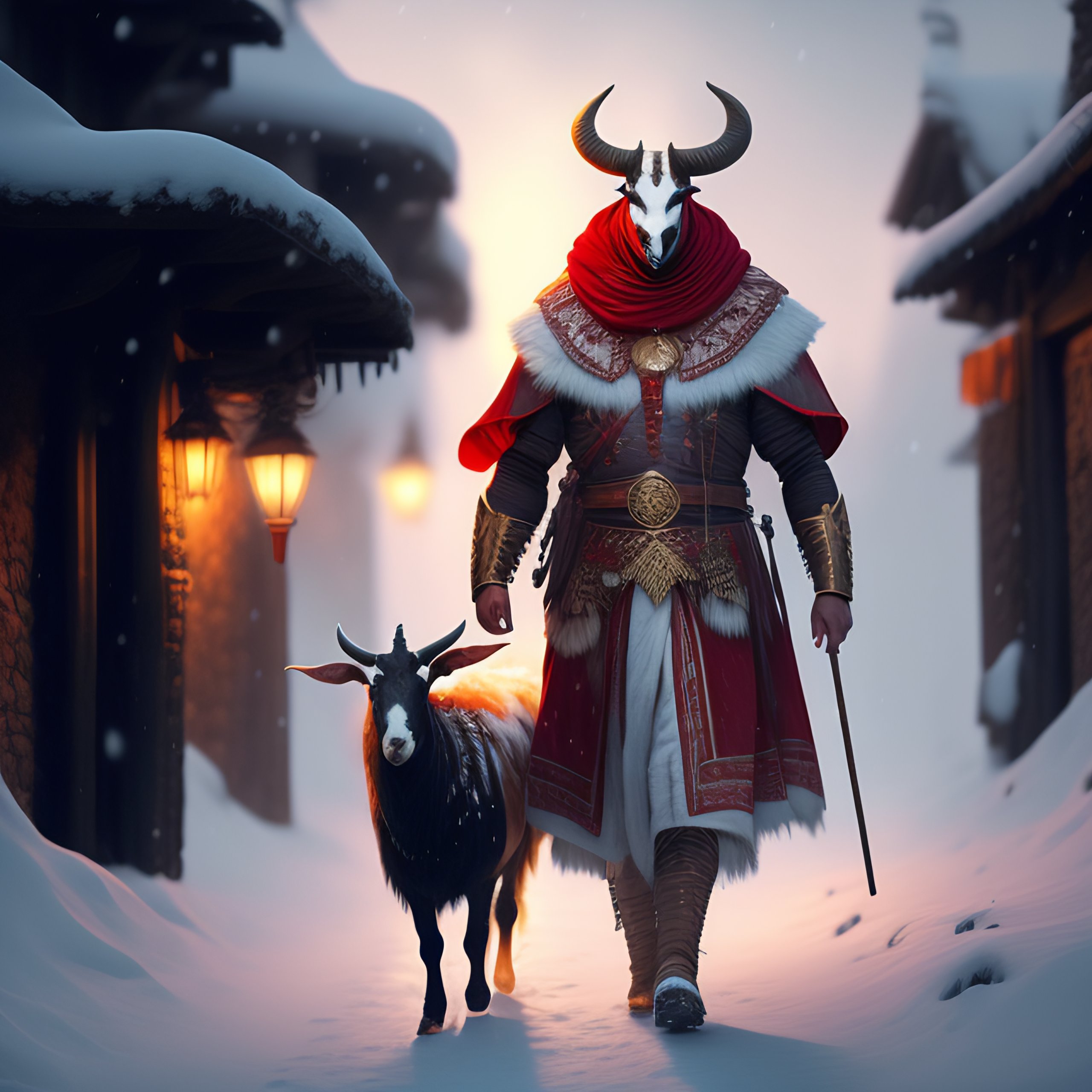 Lexica - An unknown mysterious balkan man wearing a scary kuker mask ...