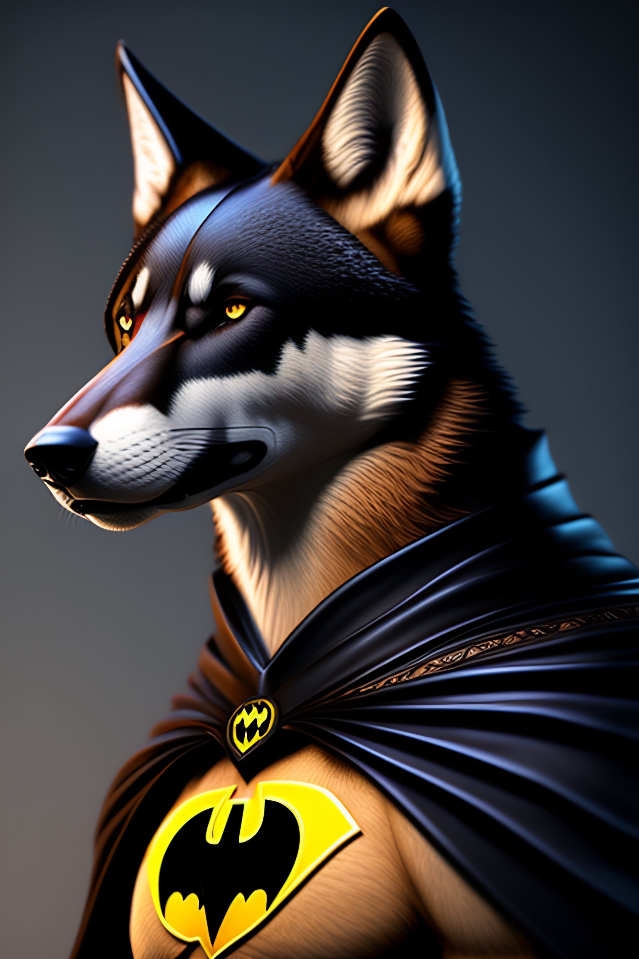 Lexica - Beautiful cg illustration Batman Wolf armor