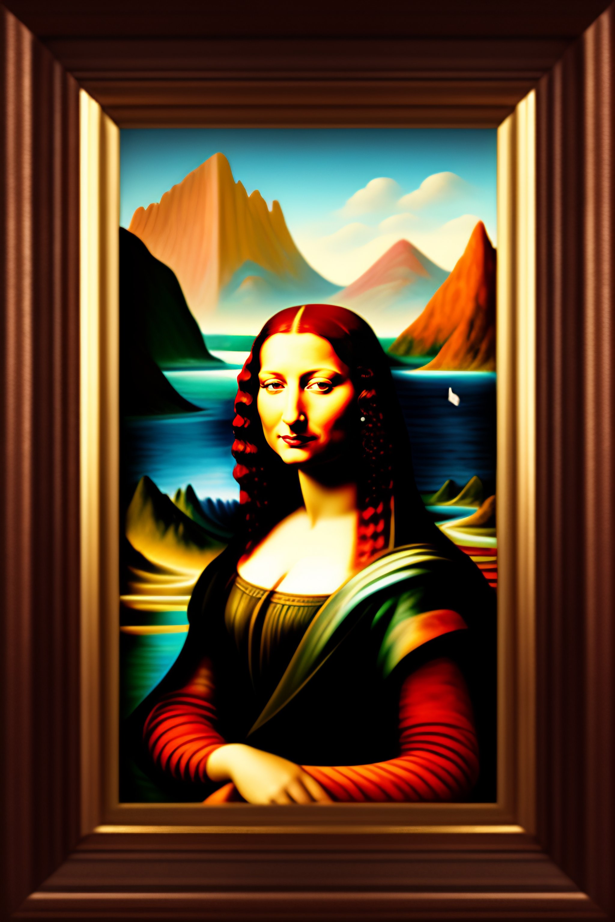 Lexica - Diego Rivera, red haired woman, red hair tied in a bun, Mona ...