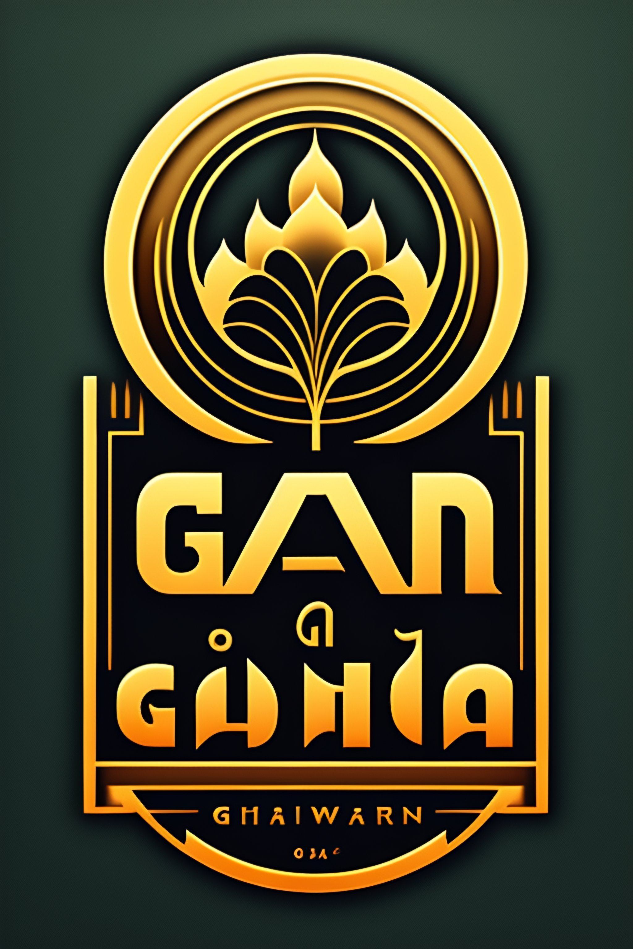 Lexica - "GA+Gran" logo Art Deco style