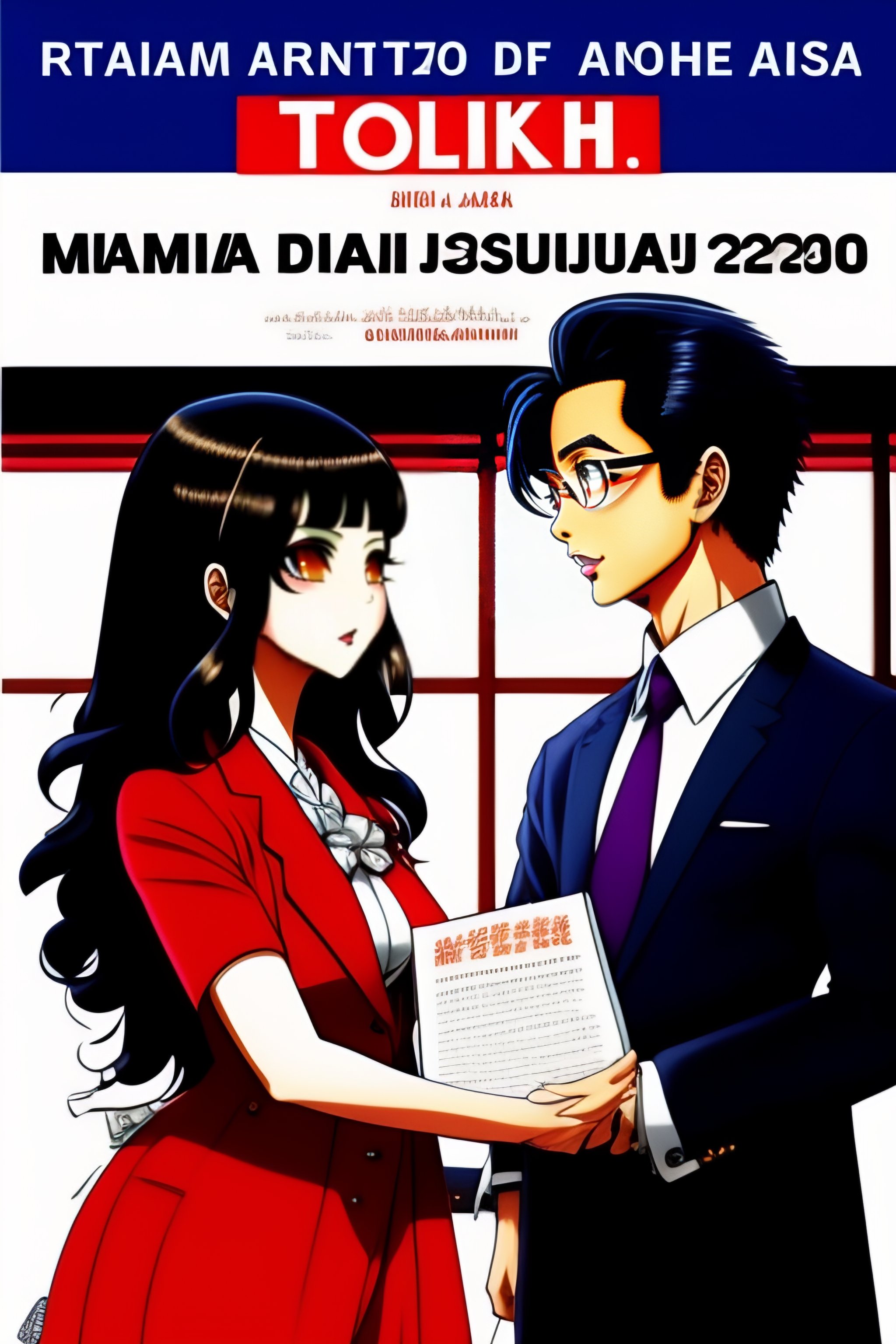 Lexica - Political satire meets shōjo manga style. A bustling ...