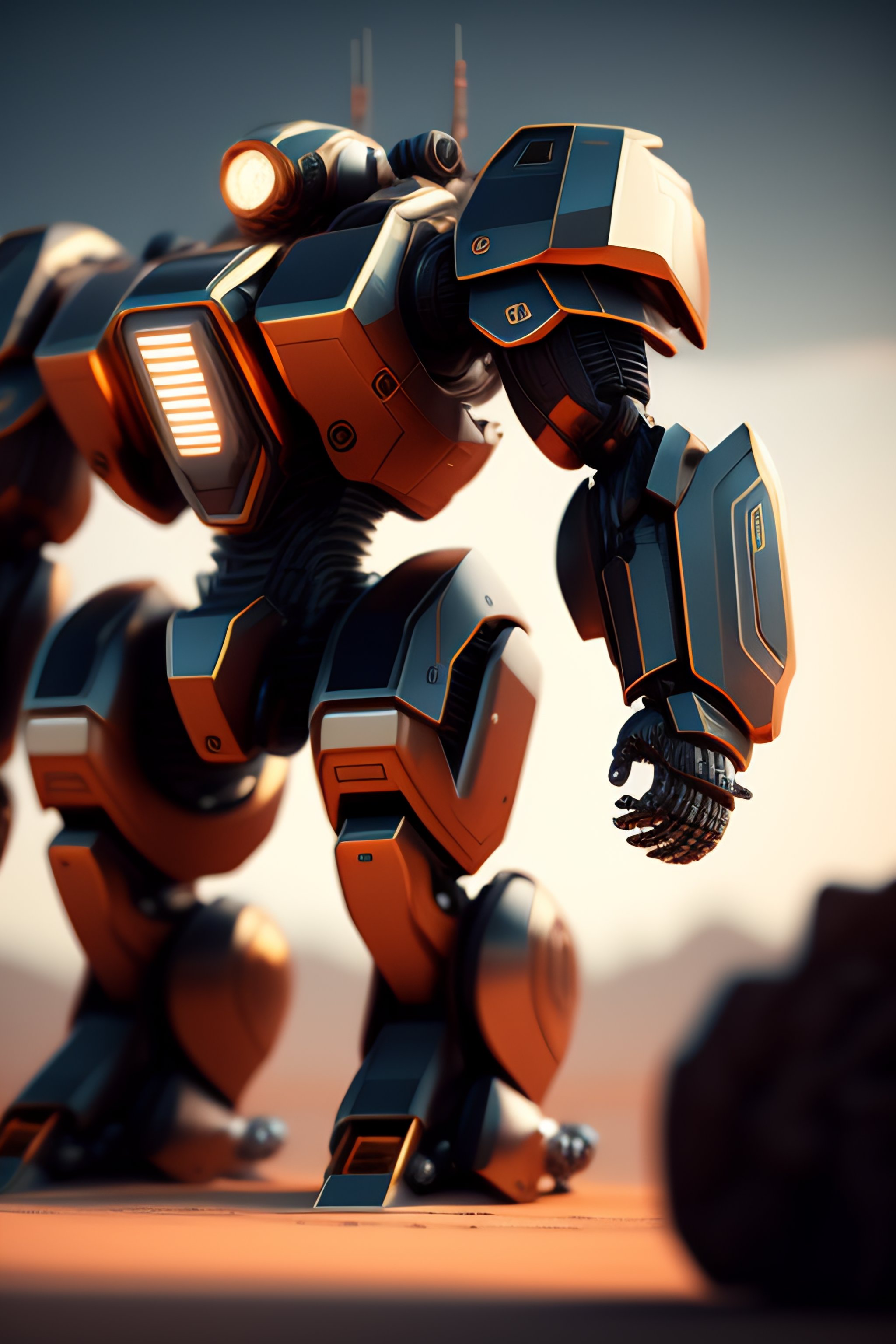 Lexica - Mecha war machine, 3d rendered, highly detailed, 8k, octane ...