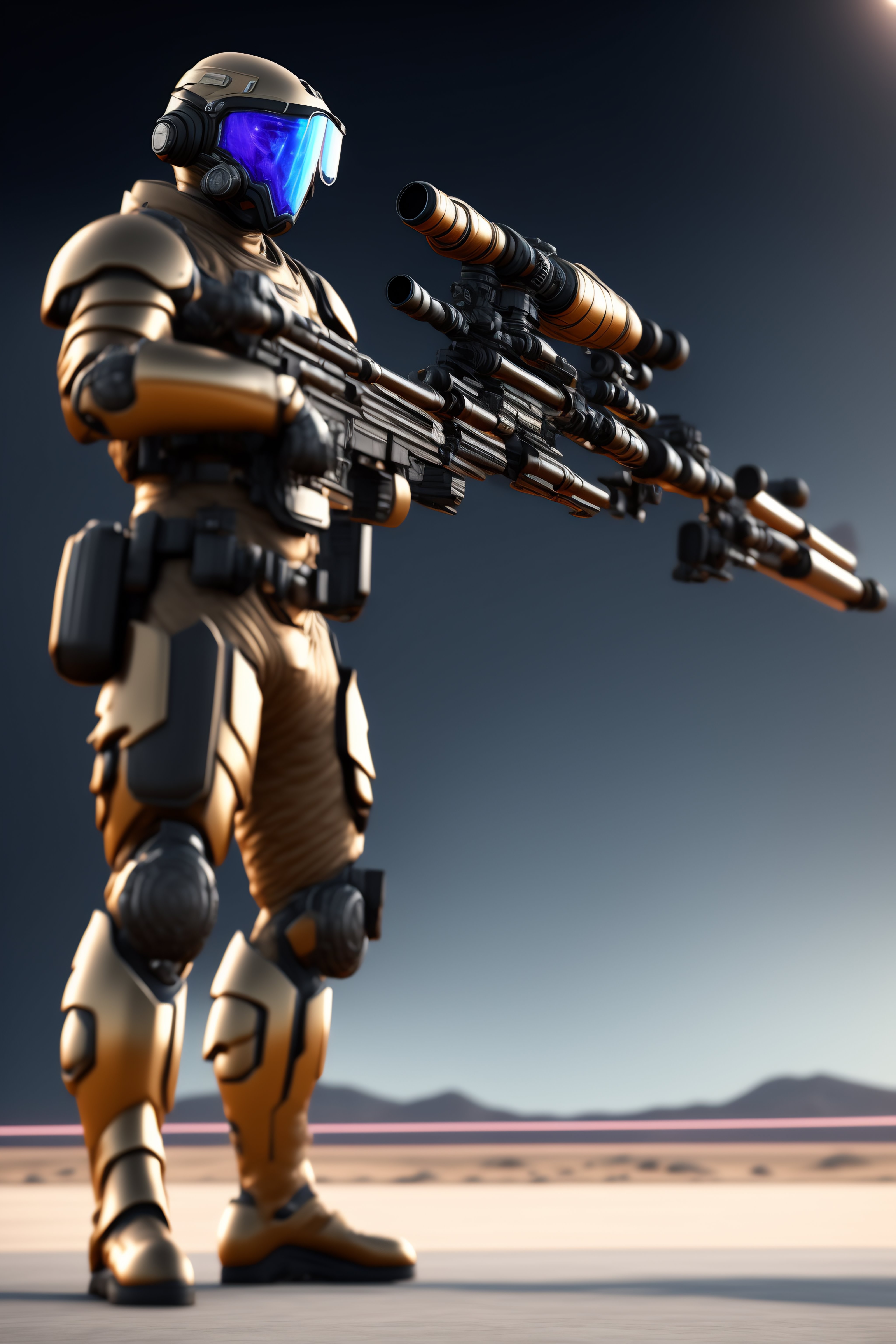 Futuristic Sniper Armor