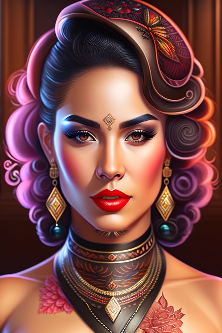Lexica - Fierce old school gangster Chicana woman , The intricate ...