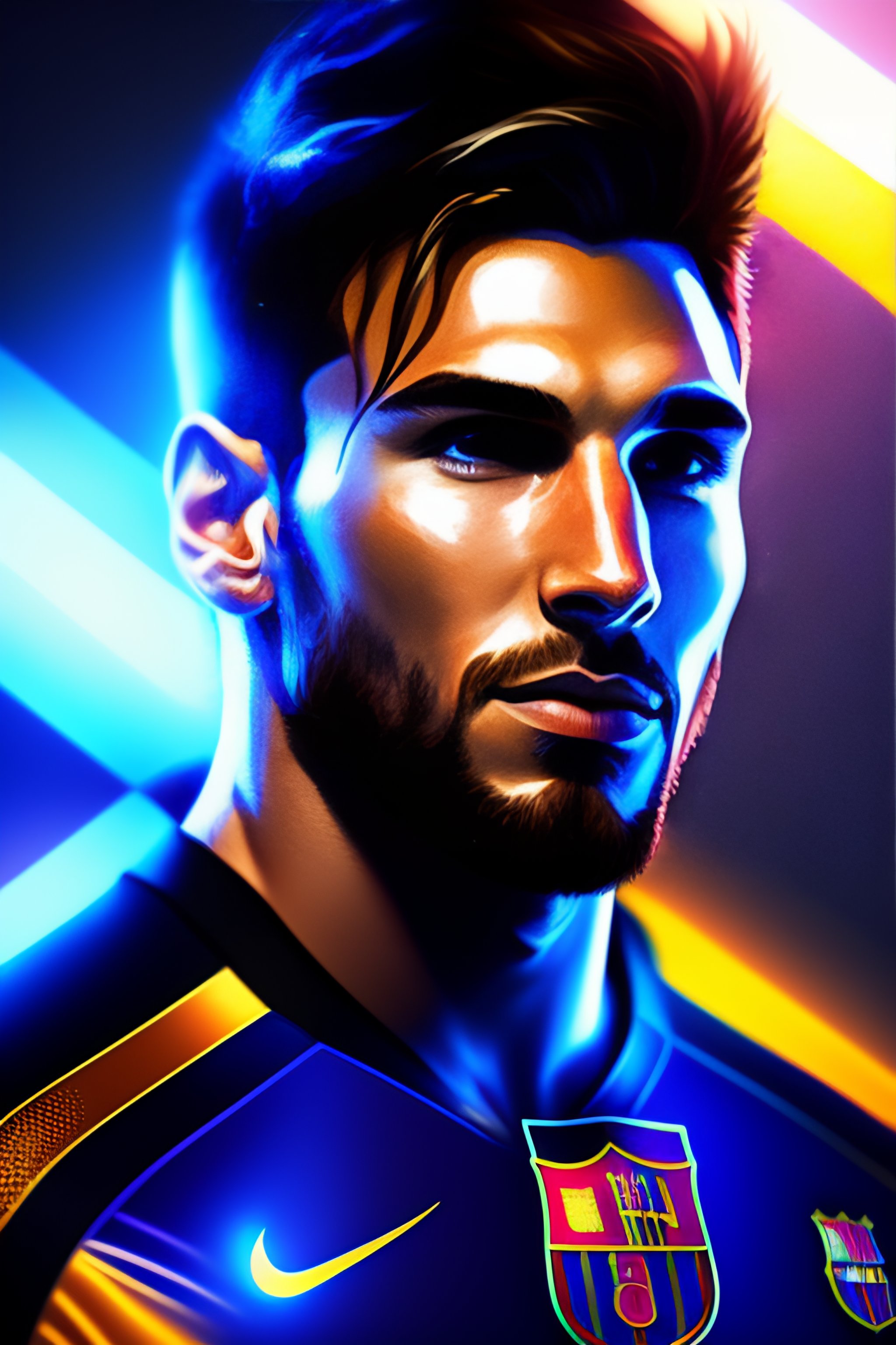 Lexica - Portrait of leonel messi, venom intricate, elegant, glowing ...