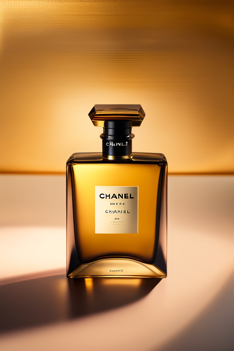 Lexica - Close-up shot, Chanel perfume, (transparent bottle, natural ...