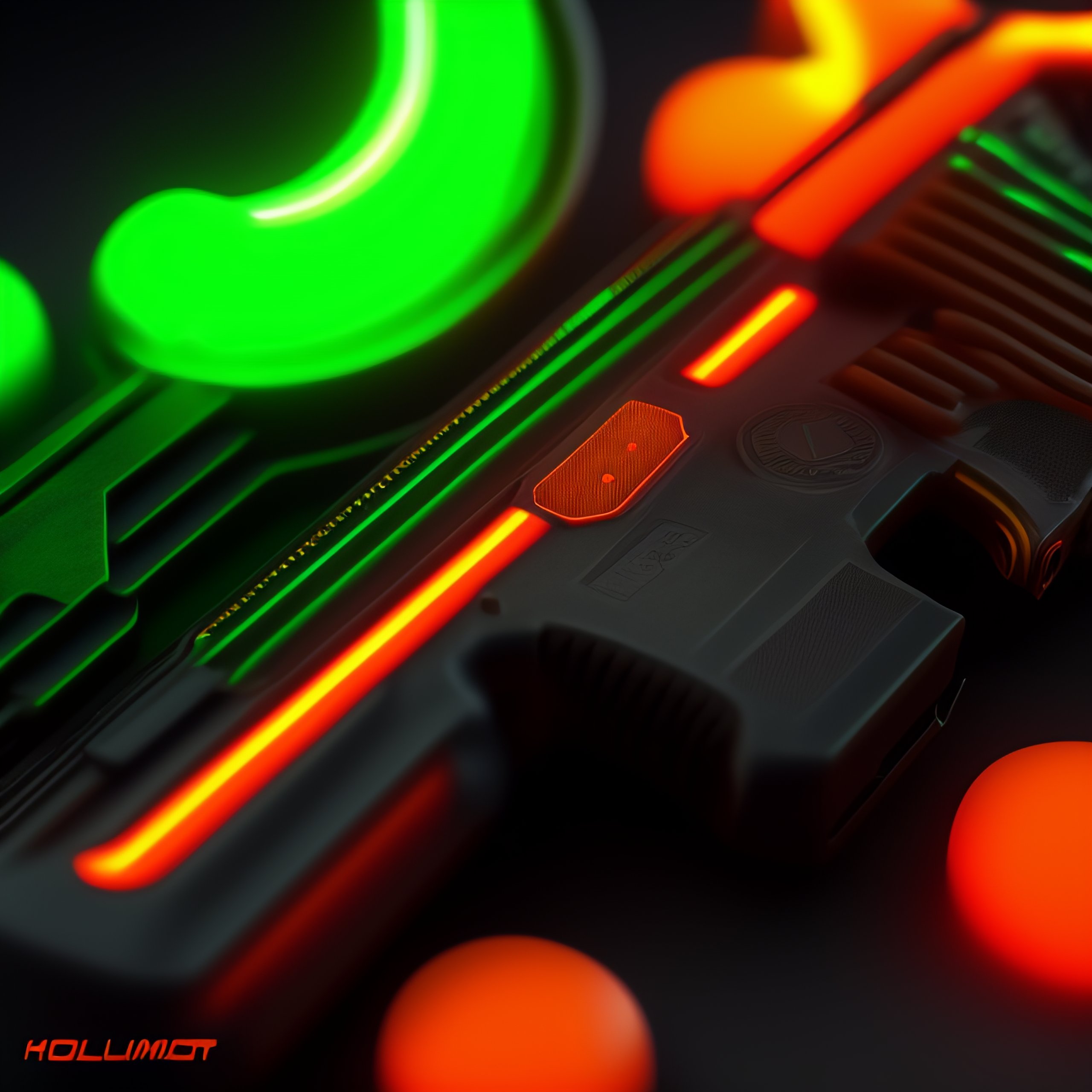 Lexica - CS-GO deluxe terrorist, hollographic orange and green neon ...