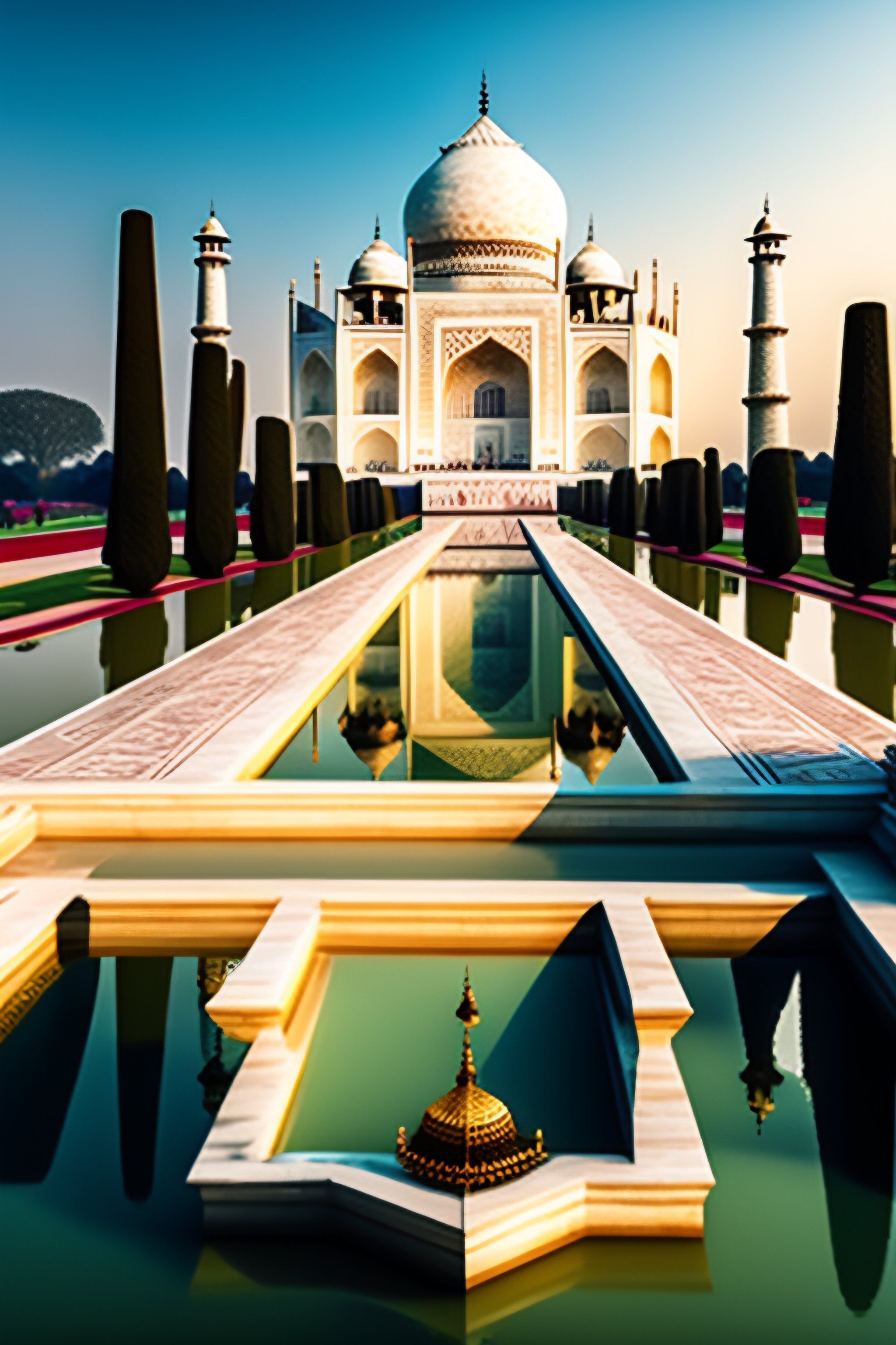 Lexica - The Taj Mahal is an ivory-white marble mausoleum on the south ...
