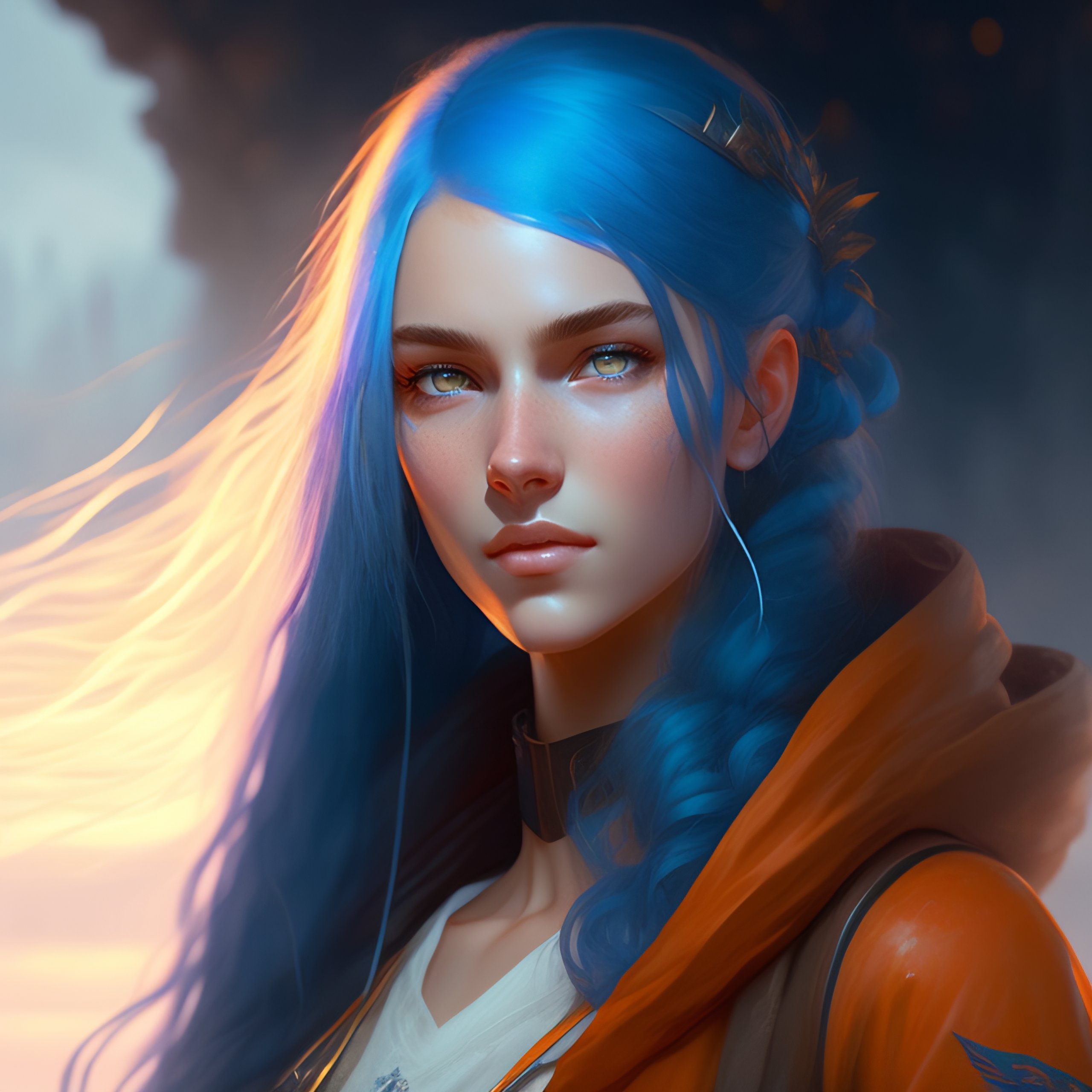 Pretty Tumblr Girls With Blue Hair