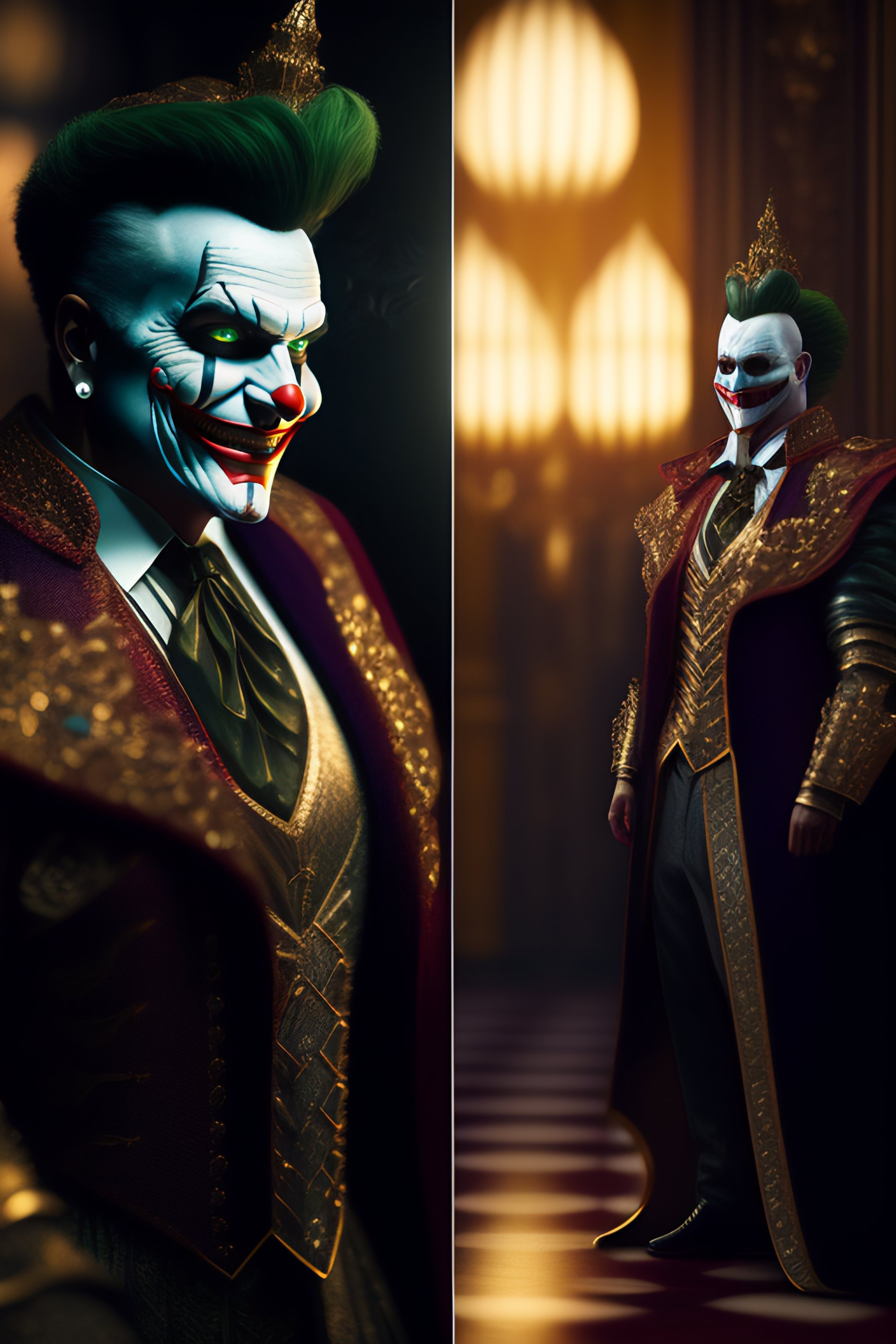 Lexica - A king joker, realistic , large shot::75 panoramic ::75 ...