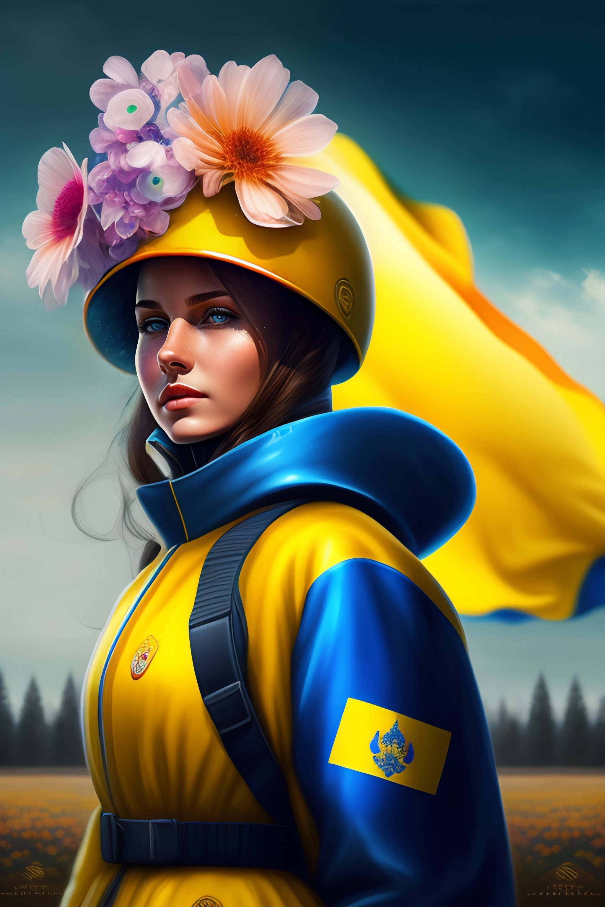 Lexica - Ukraine soldier art, ukraine girl, blue and yellow, ukraine ...