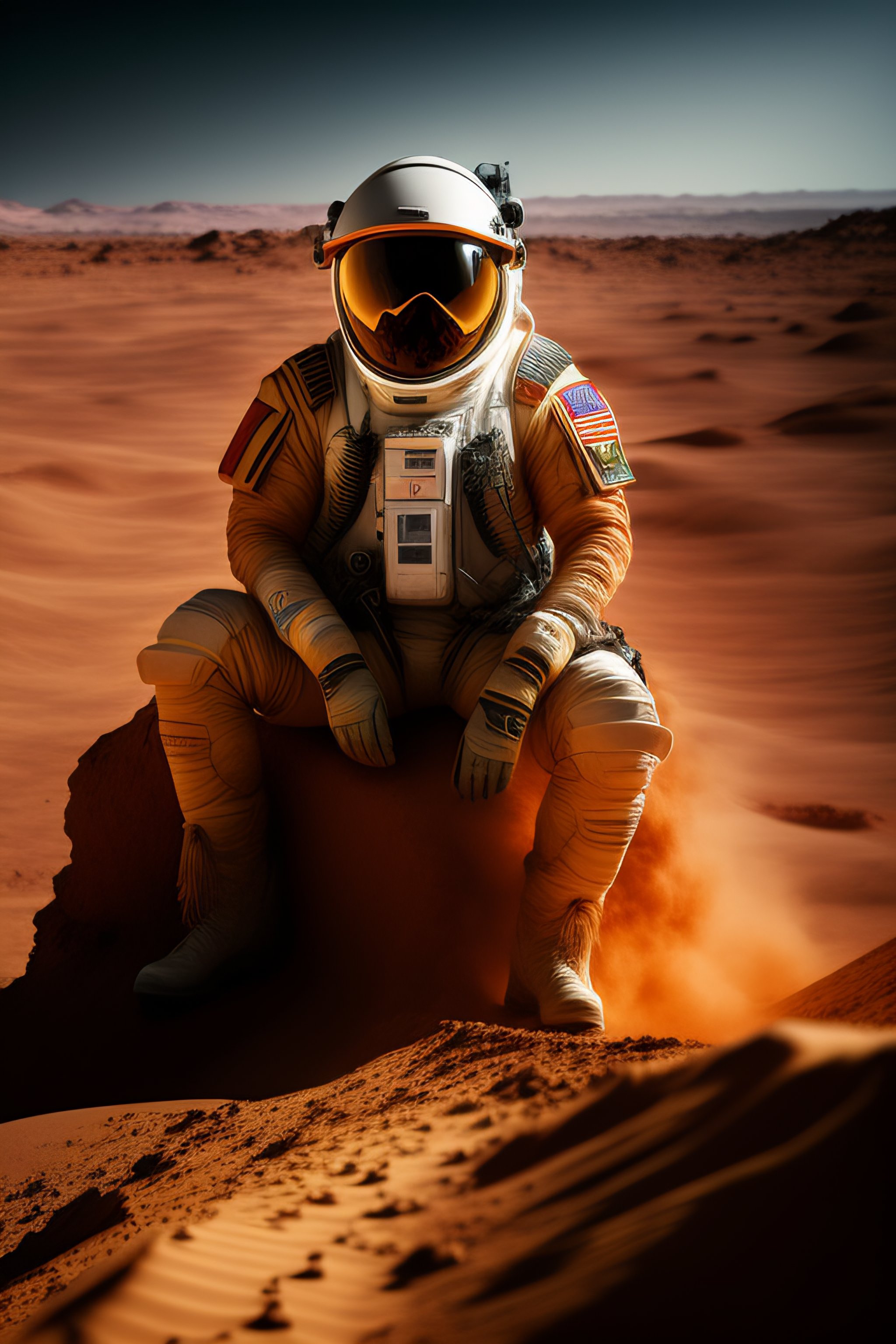 Lexica - Jason schwarzman on mars photo by annie leibovitz photorealism
