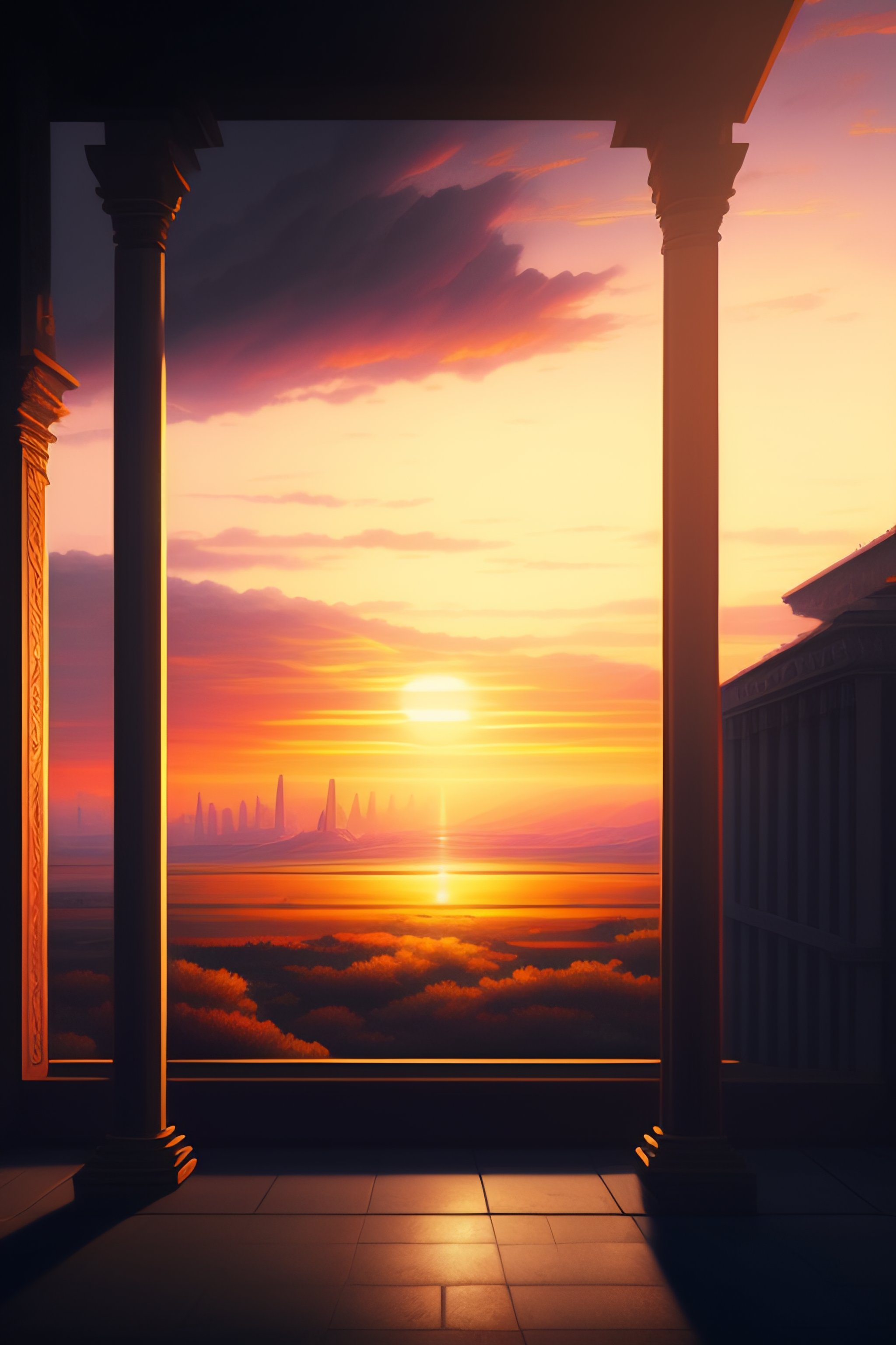 Lexica - Baroque oil painting of environment of a empty world ...