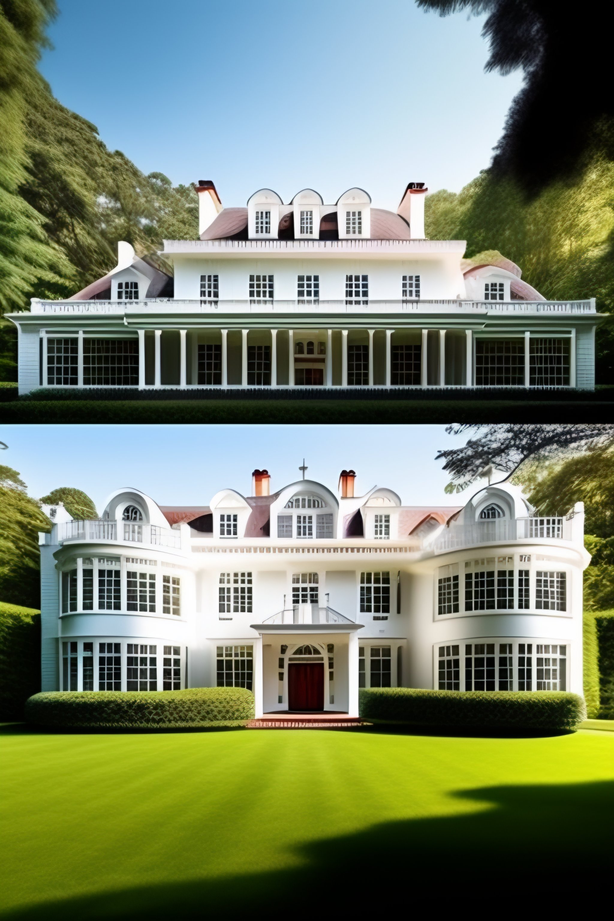 Lexica - Country house is a grand mansion with a colonial-style ...