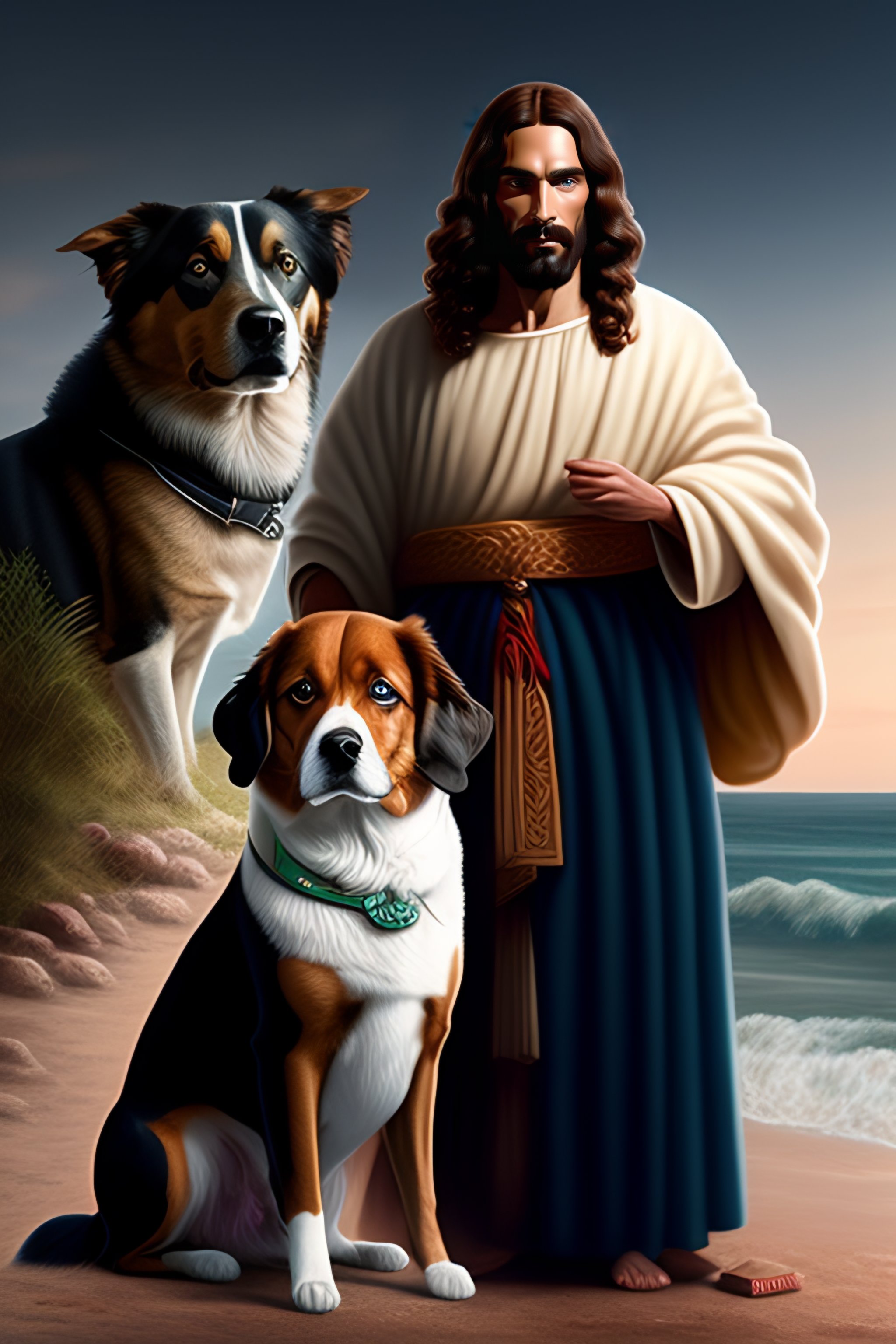 Lexica - Jesus with dangerous dog