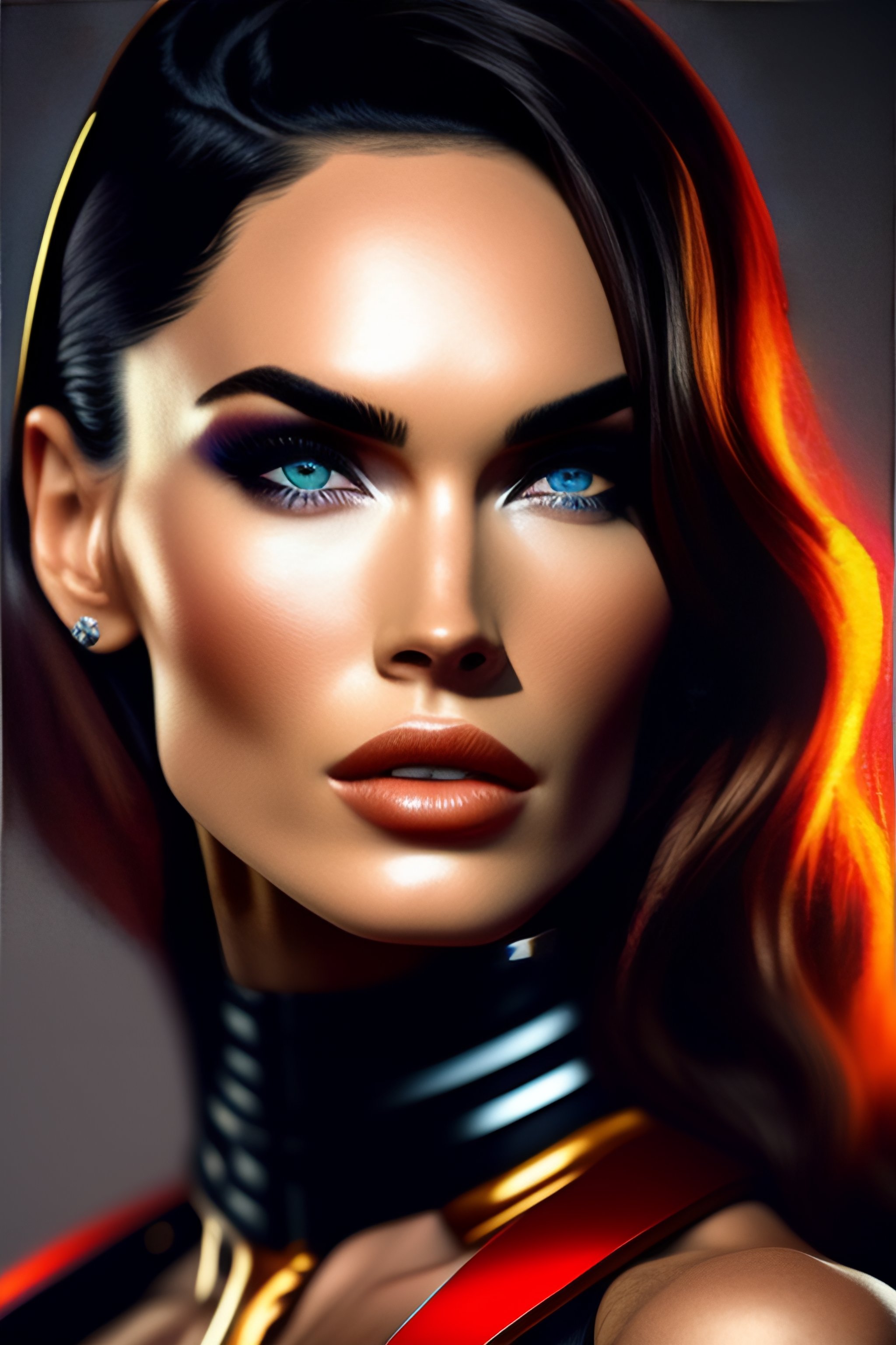 Lexica - An extremely complex and advanced cyborg chassis red and kind ...