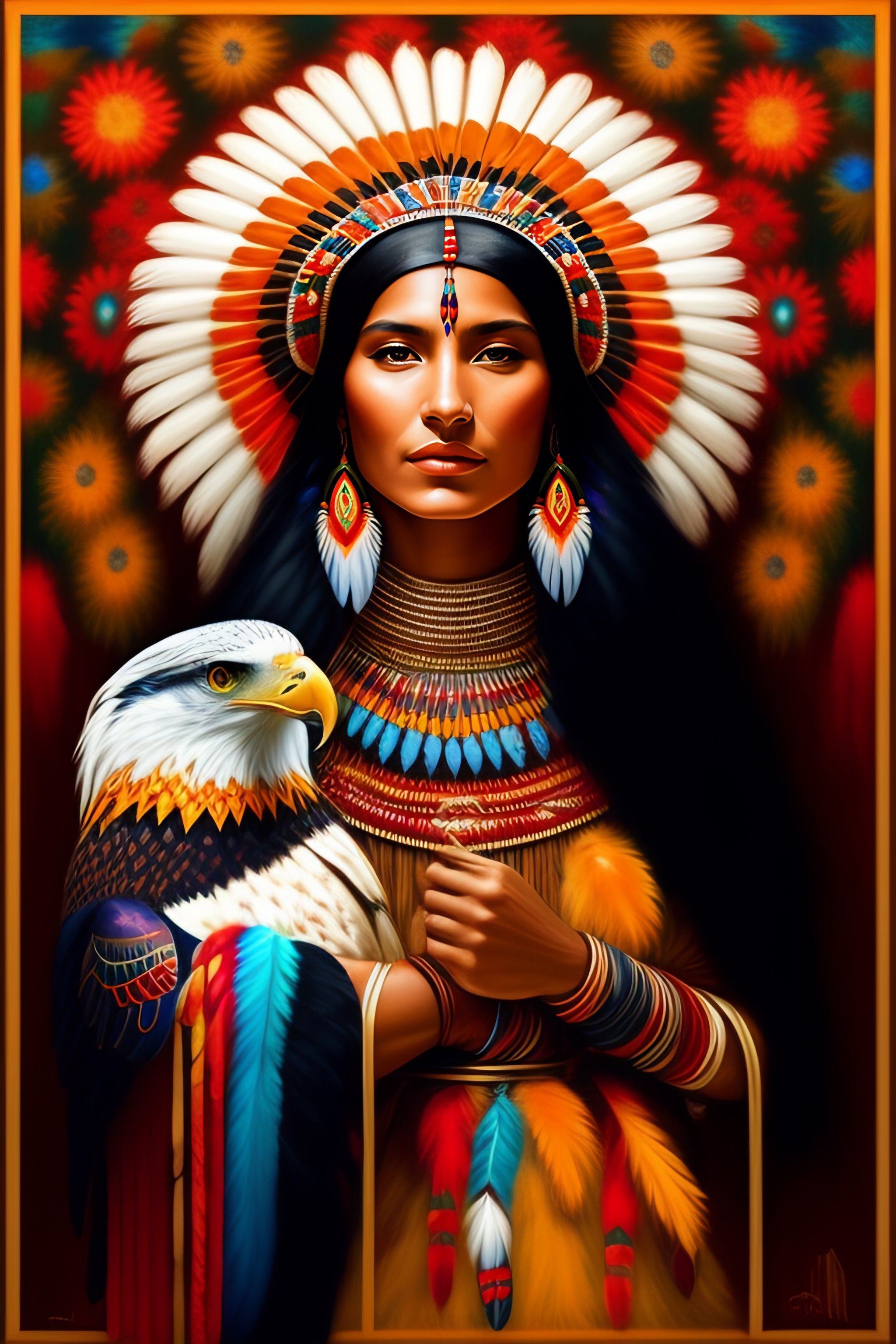 Lexica - Native american women in traditional costum with colorful ...